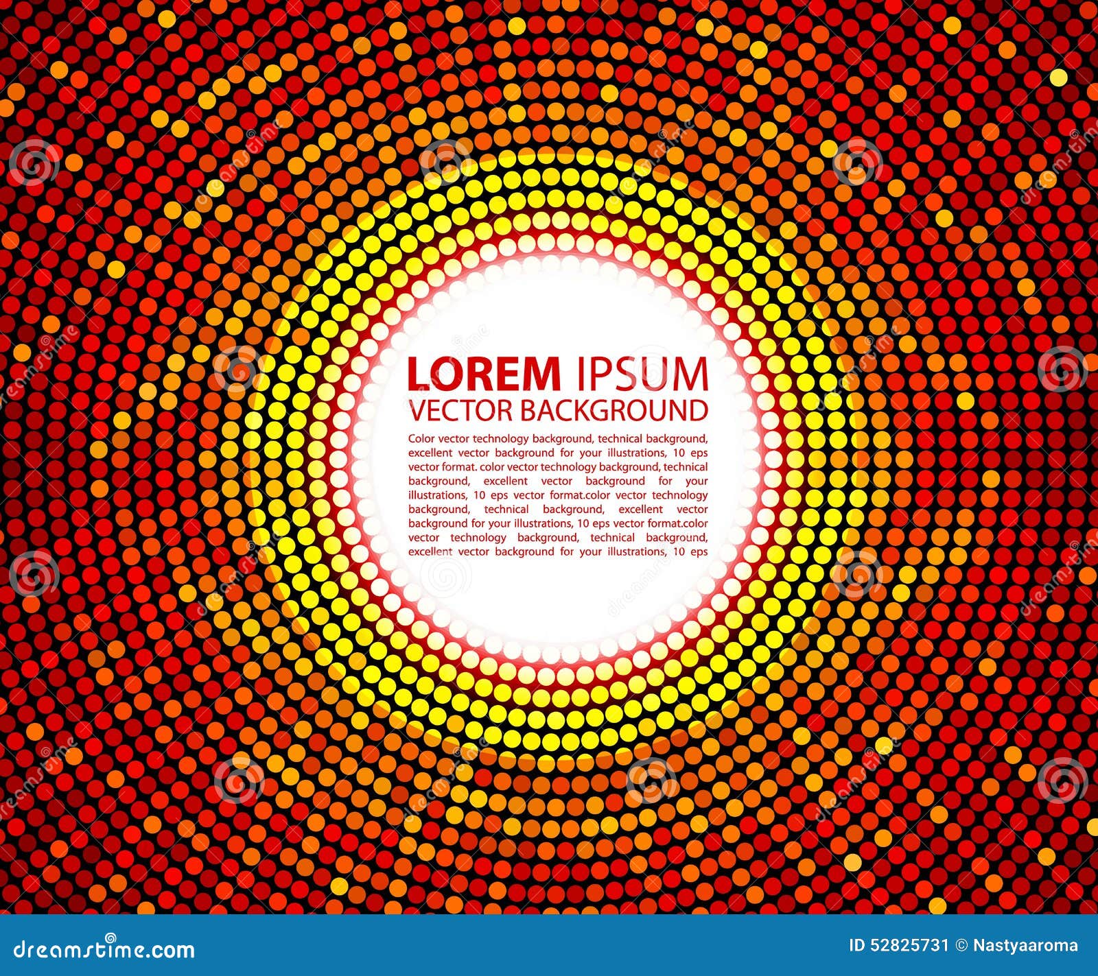 Abstract Red Circular Background, Raster Stock Vector - Illustration of ...