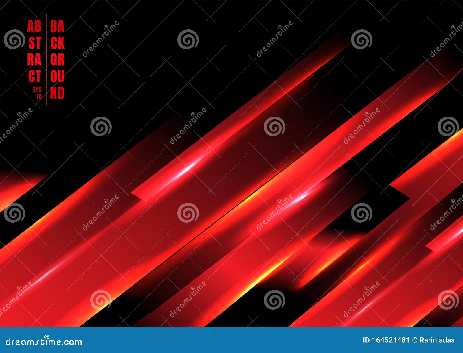 Abstract Red Color Light Oblique Line Technology Concept on Black ...
