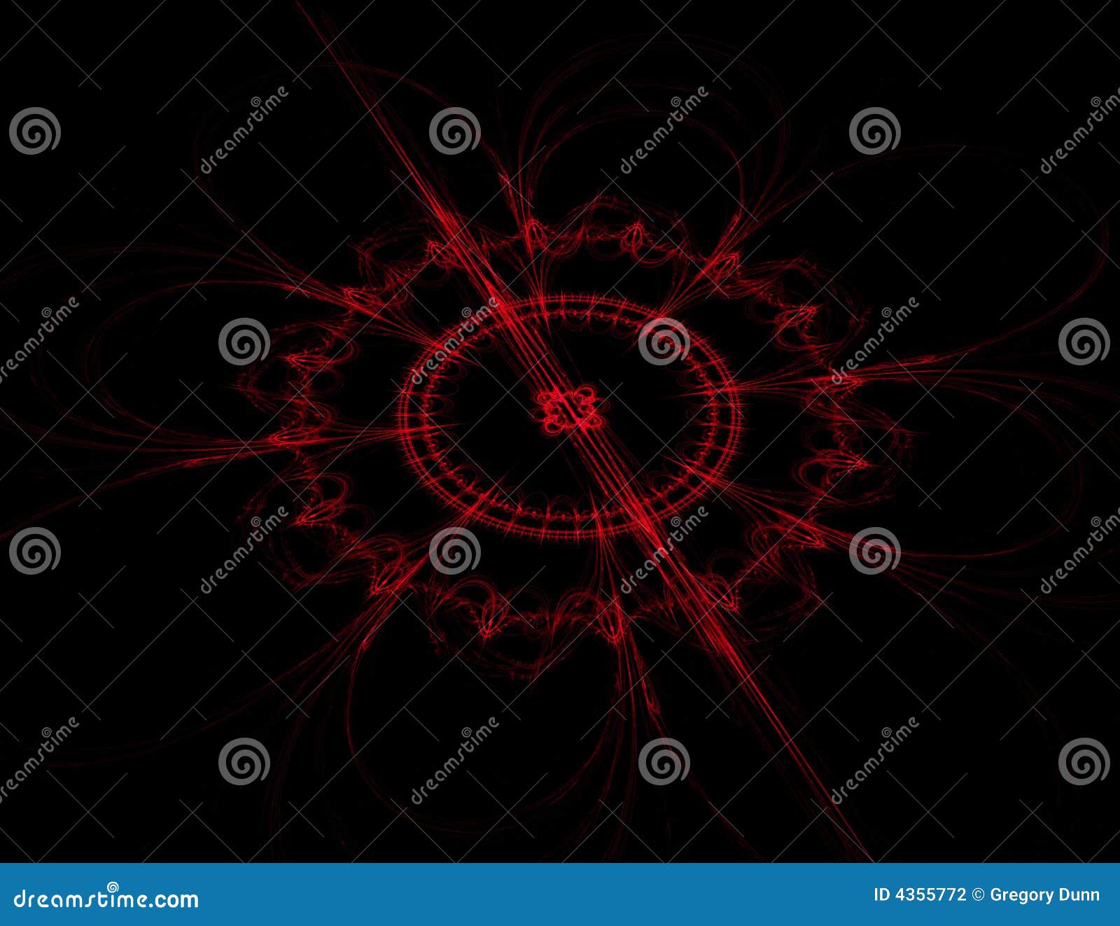 Abstract Red Compass Design Stock Illustration - Illustration of ...