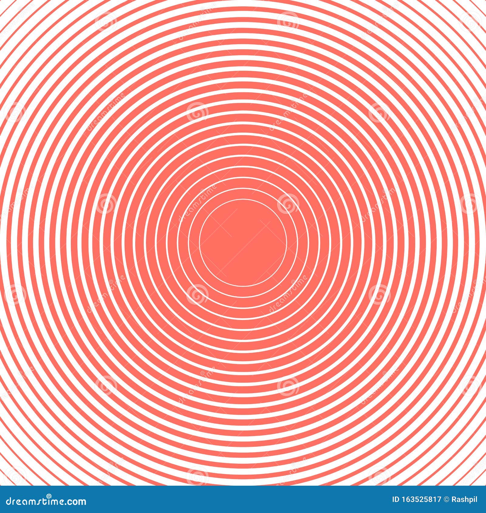 Abstract Red Concentric Rings Stock Illustration - Illustration of ...