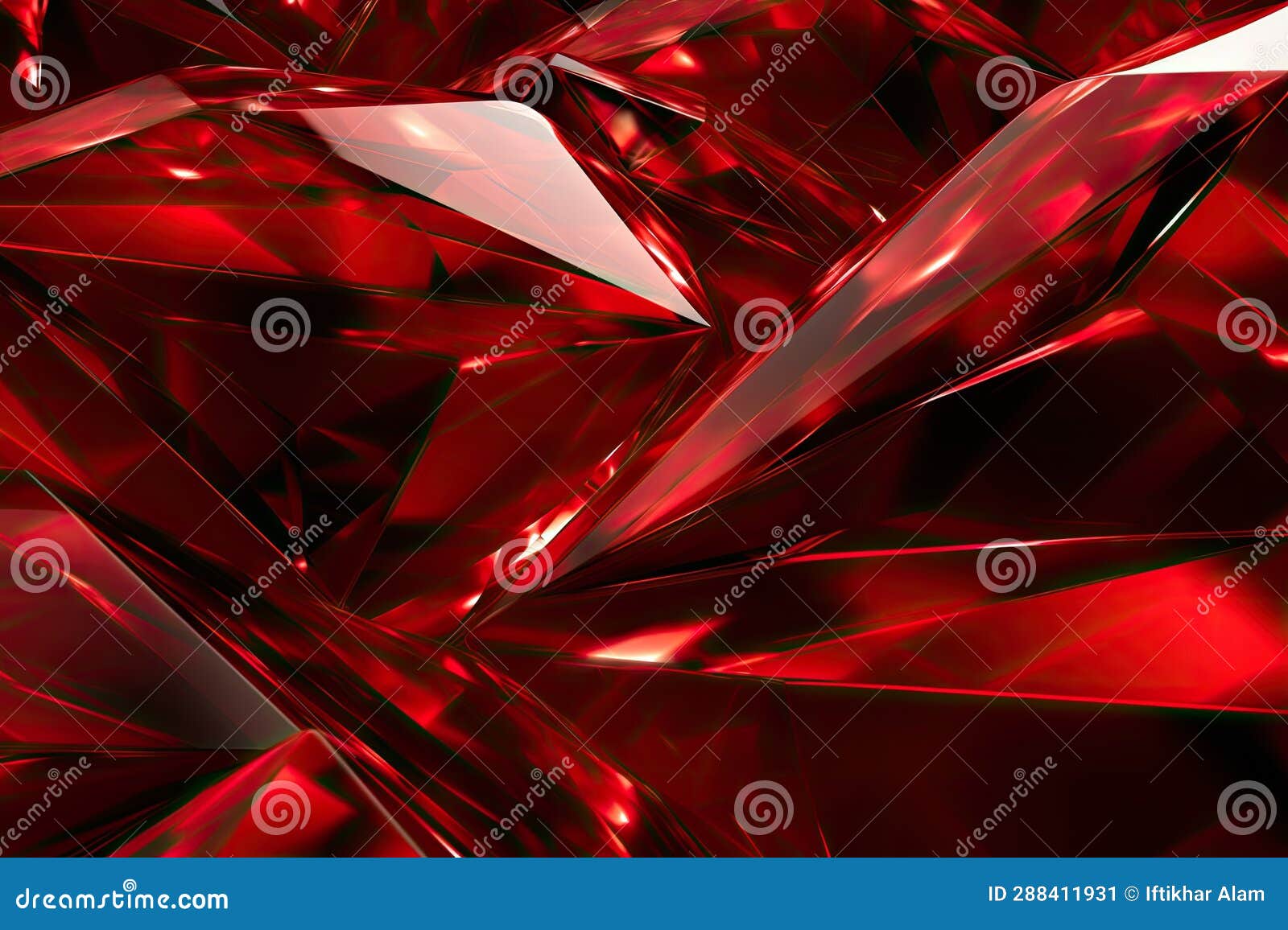 Abstract Red Crystal Background. 3d Rendering, 3d Illustration Stock ...