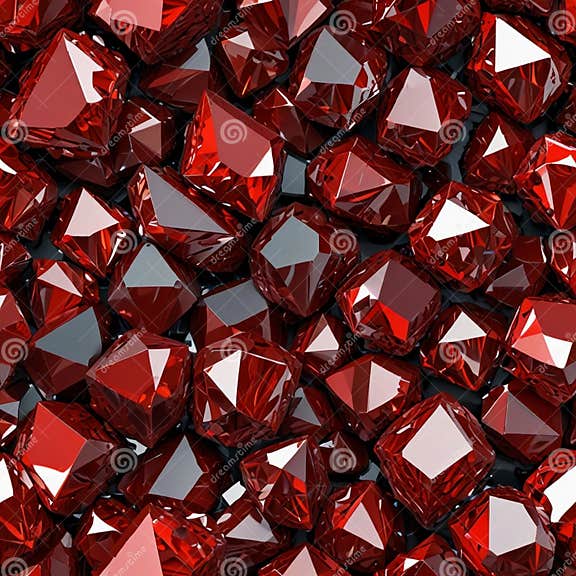 Abstract Red Crystal Background. 3d Rendering, 3d Illustration Stock ...