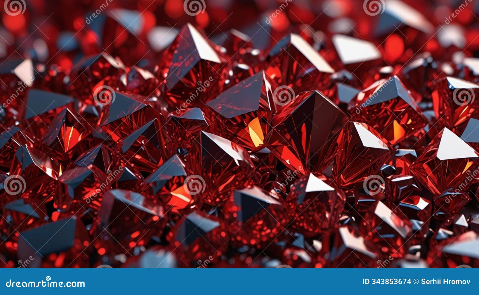 Abstract Red Crystal Background. 3d Rendering, 3d Illustration Stock ...