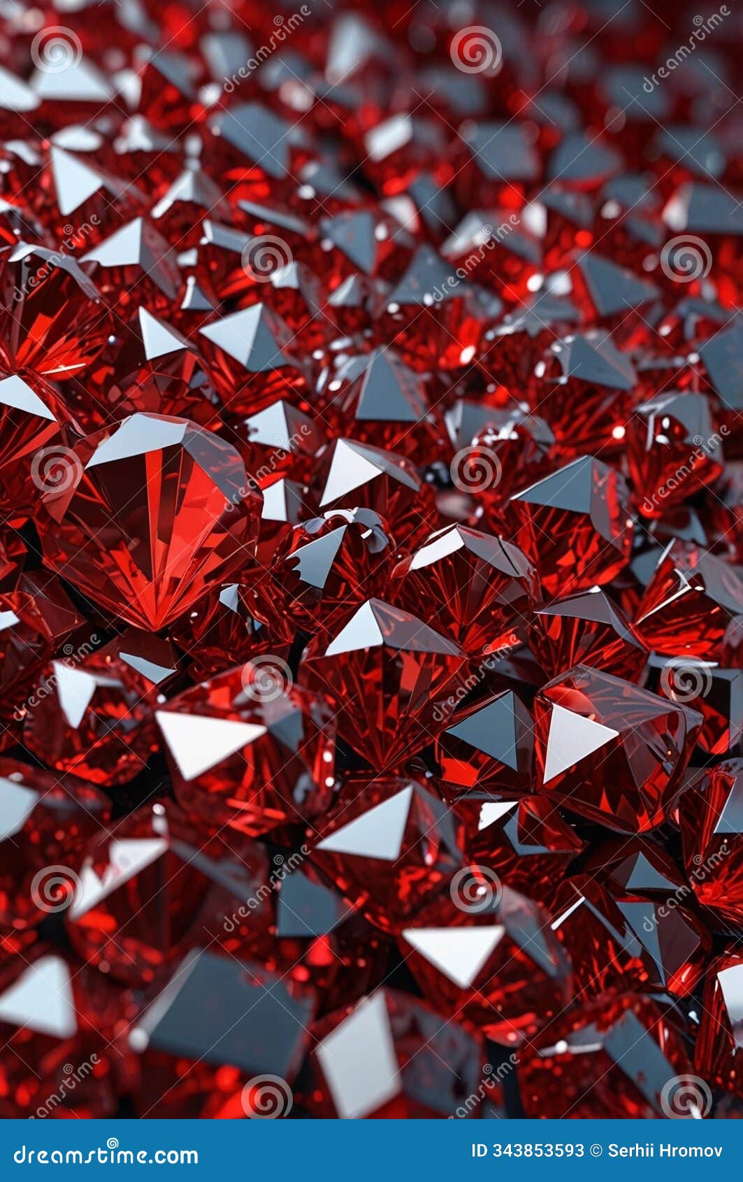Abstract Red Crystal Background. 3d Rendering, 3d Illustration Stock ...