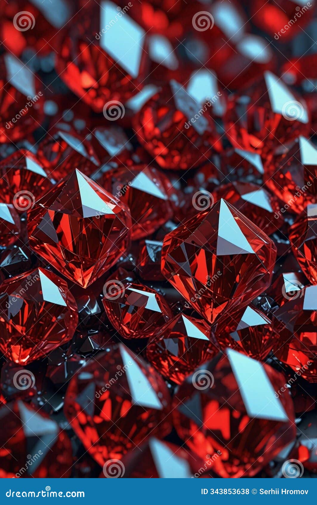 Abstract Red Crystal Background. 3d Rendering, 3d Illustration Stock ...
