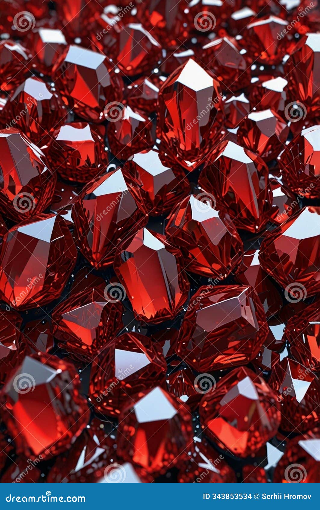 Abstract Red Crystal Background. 3d Rendering, 3d Illustration Stock ...