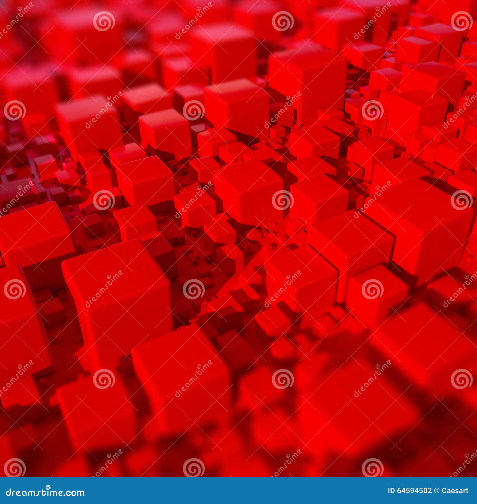 Abstract Red Cube stock illustration. Illustration of fundamental ...