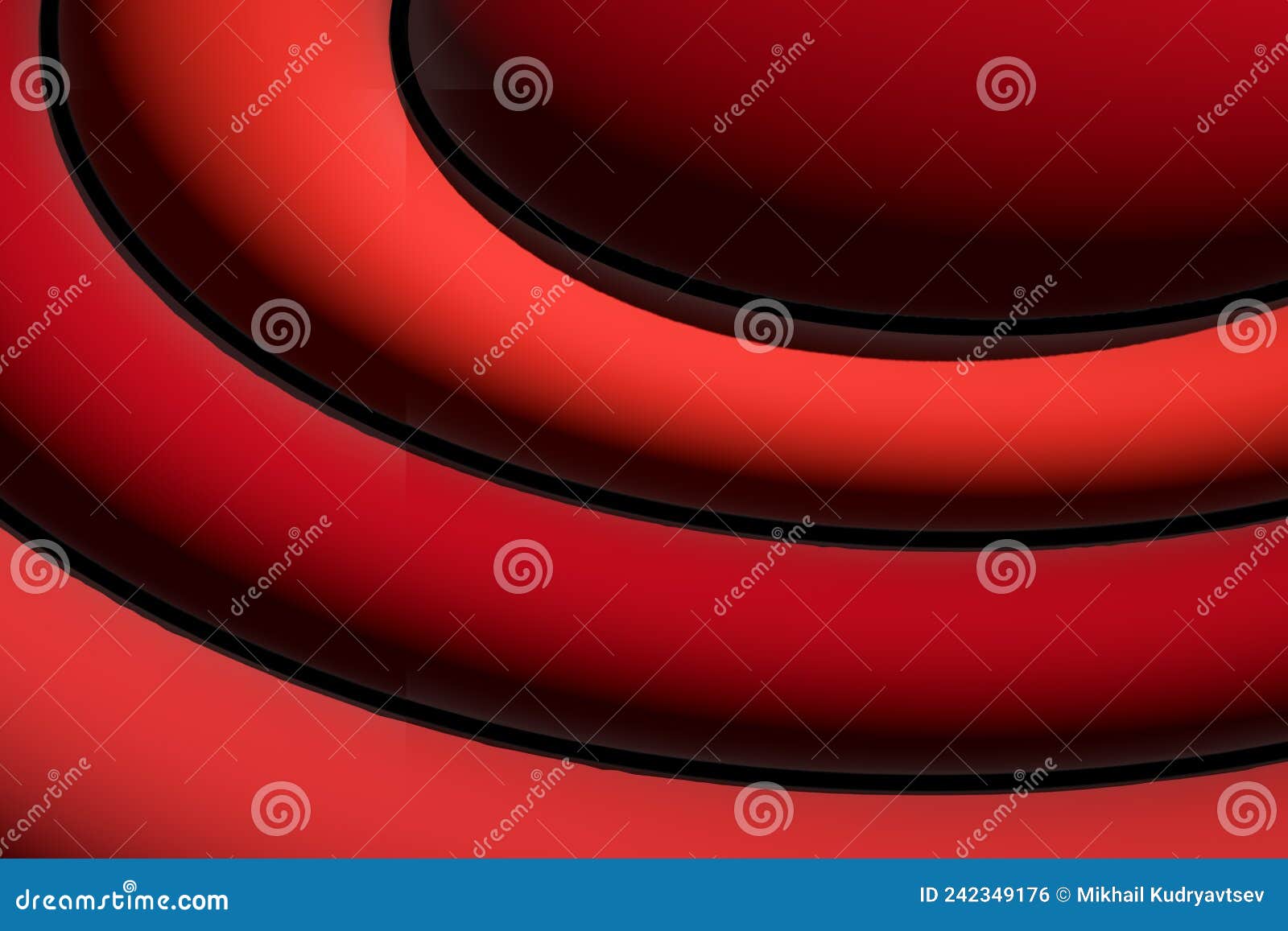 Abstract Red 3D Inflated Dented Shapes Background Stock Photography ...