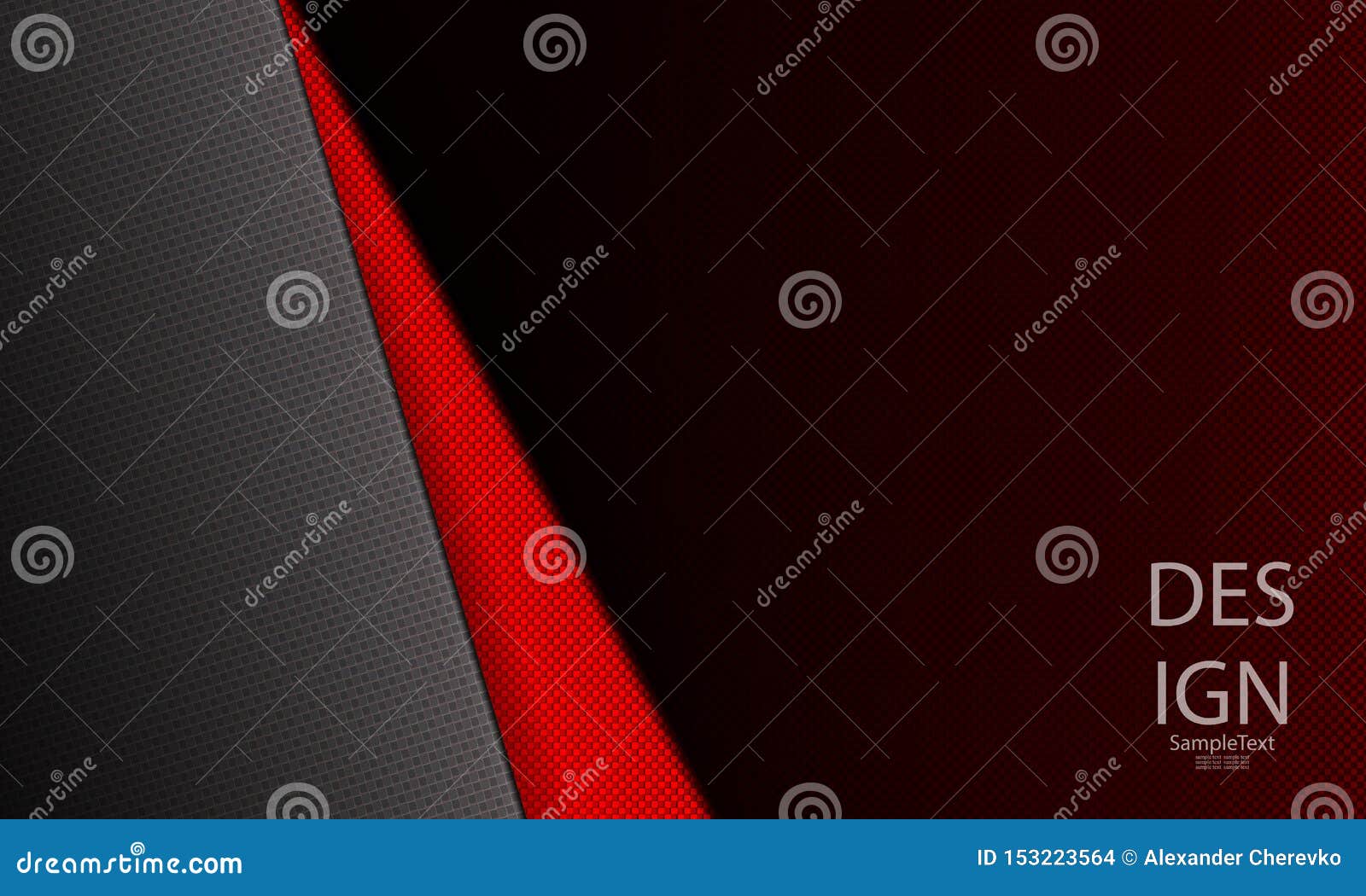 Abstract Red Dark Grooved Design with a Dark Corner Stock Vector ...