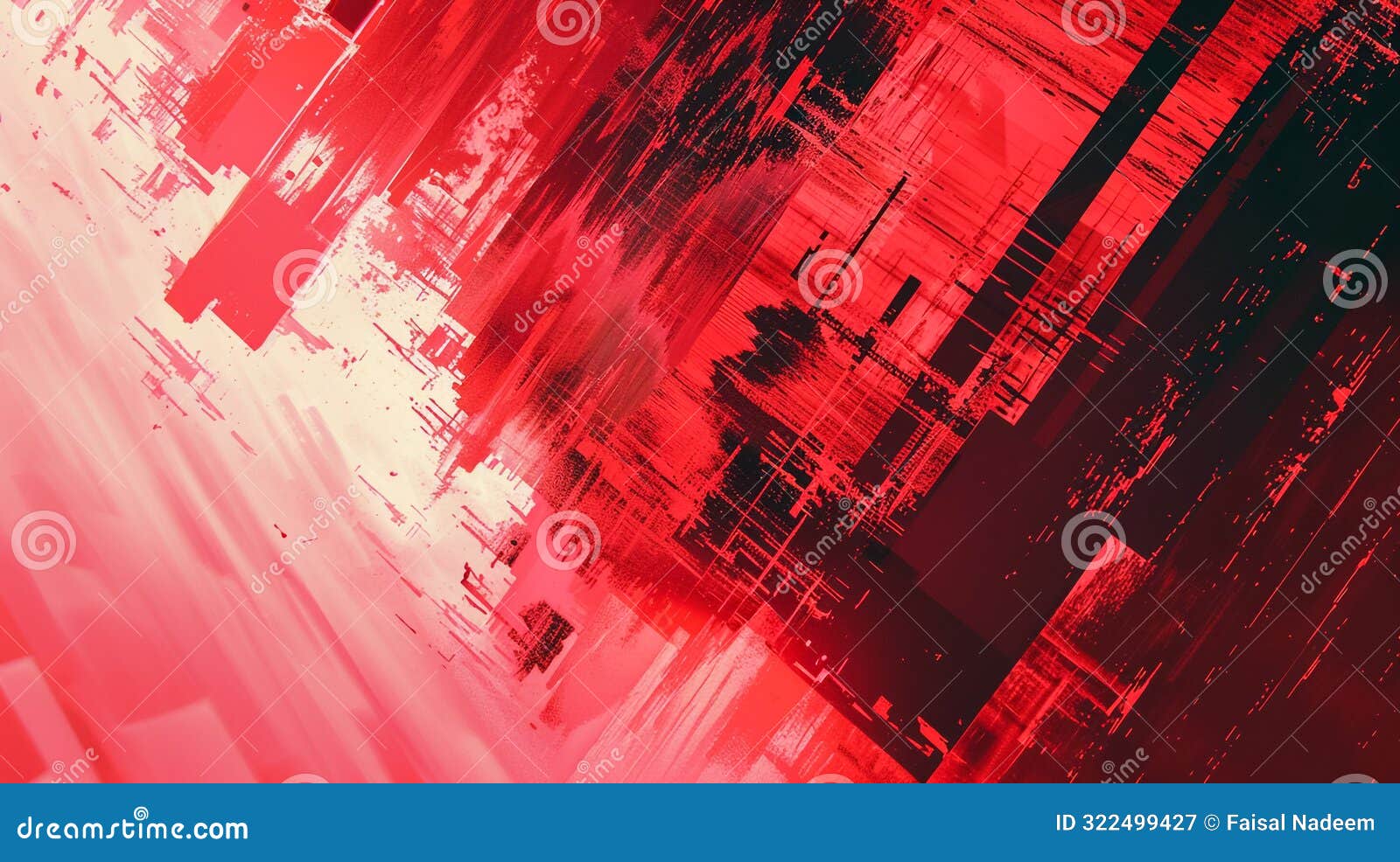 Abstract Red Digital Glitch Background with Distorted Pixels and ...