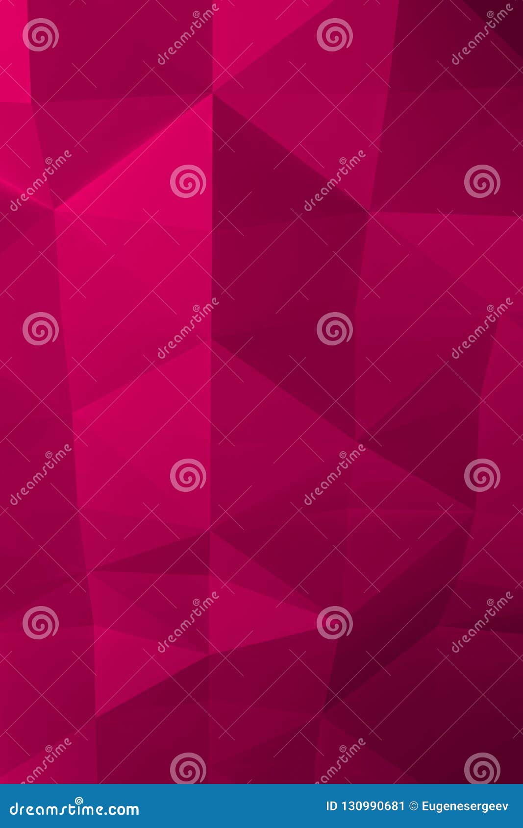 Abstract Red Digital Low Poly Pattern, Vertical Stock Illustration ...