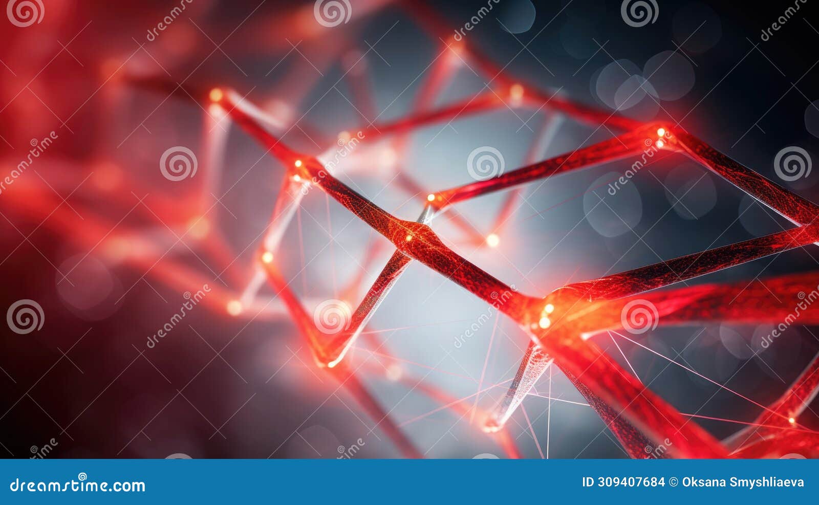 Abstract Red DNA Molecule Structure Background. Biochemistry, Genetics ...