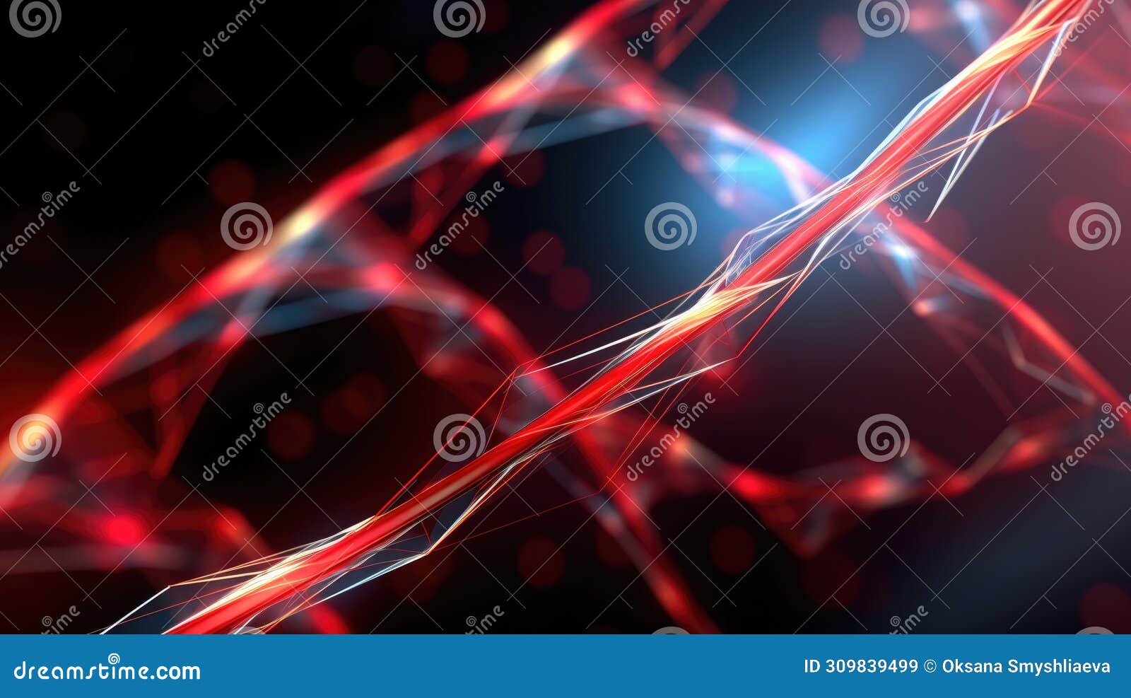 Abstract Red DNA Molecule Structure Background. Biochemistry, Genetics ...
