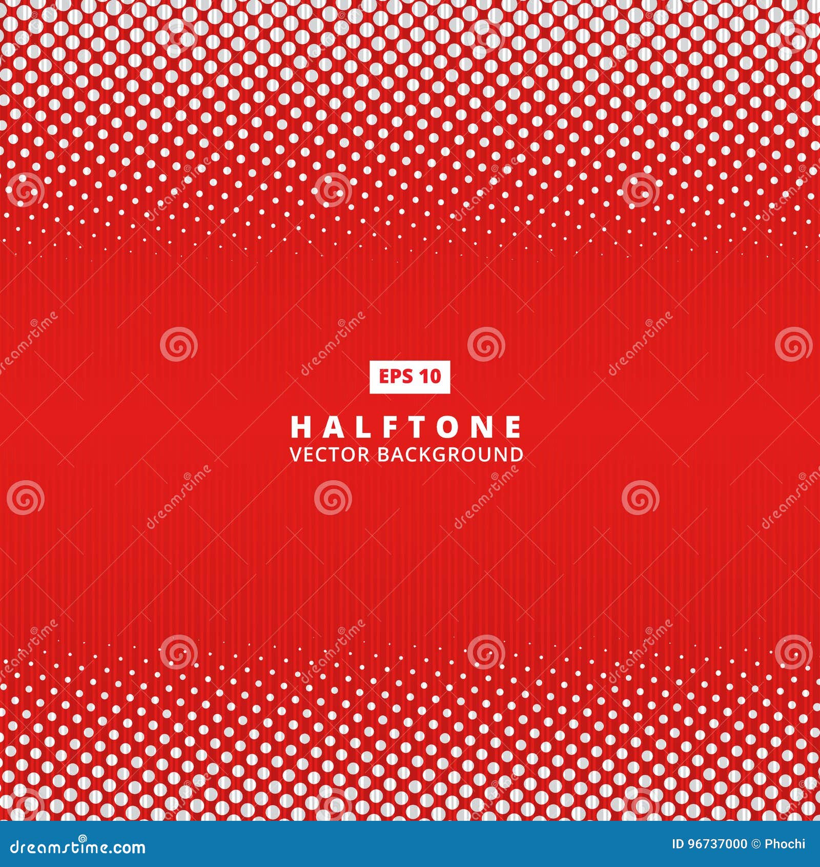 Abstract Red Dotted Line Halftone Effect Background Stock Vector ...