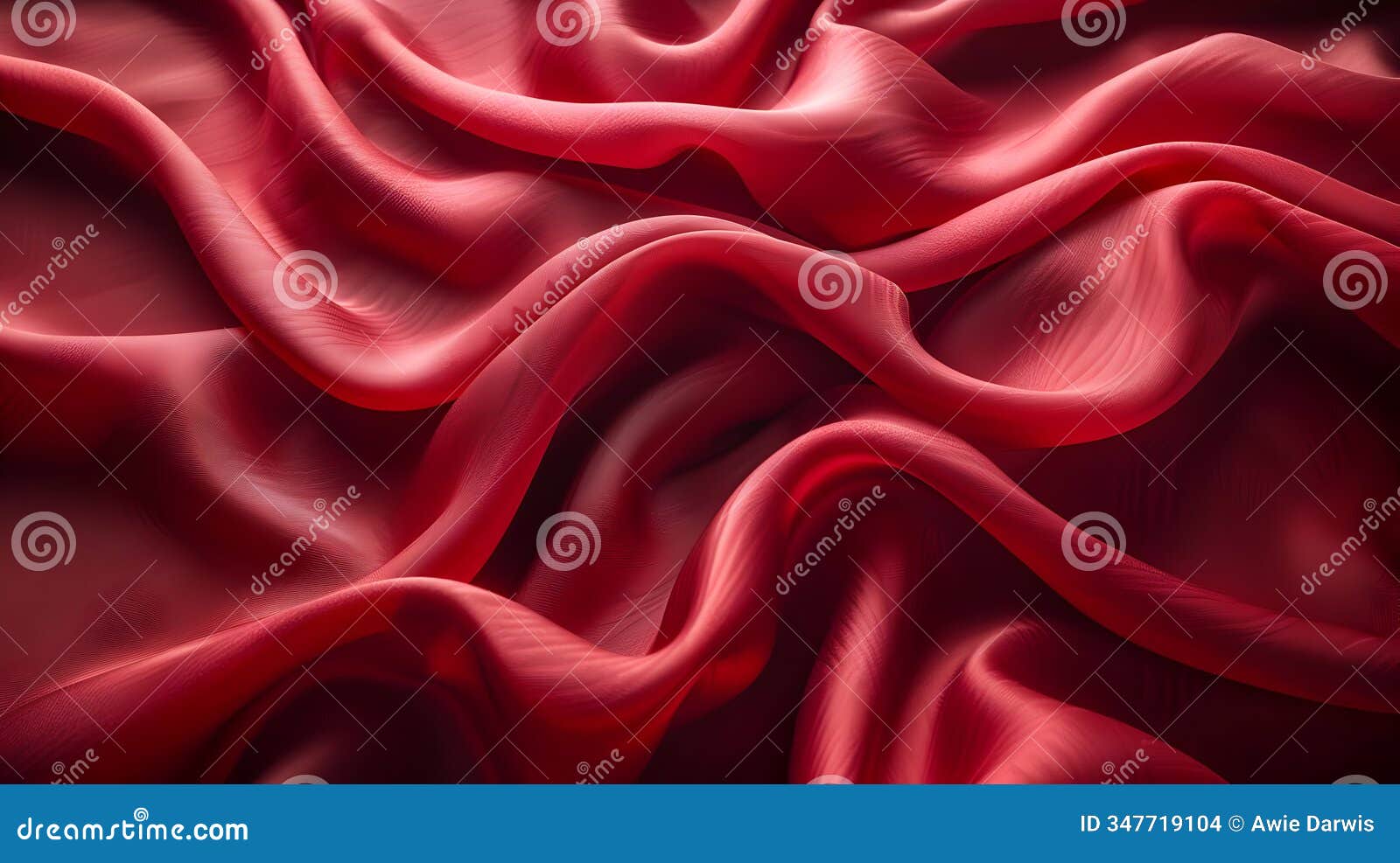 Abstract Red Draped Fabric Background Stock Illustration - Illustration ...