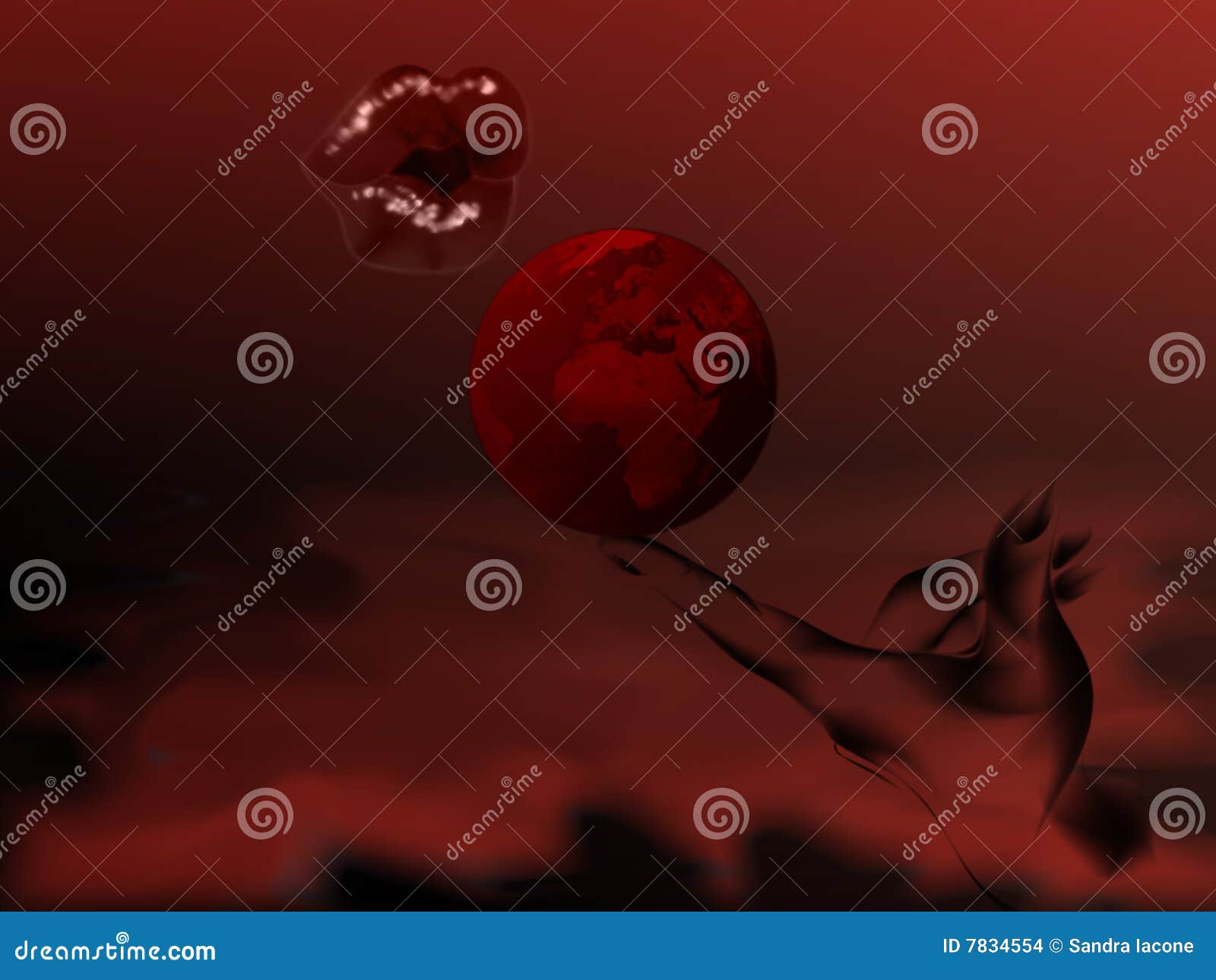 Abstract red dream stock illustration. Illustration of abstract - 7834554