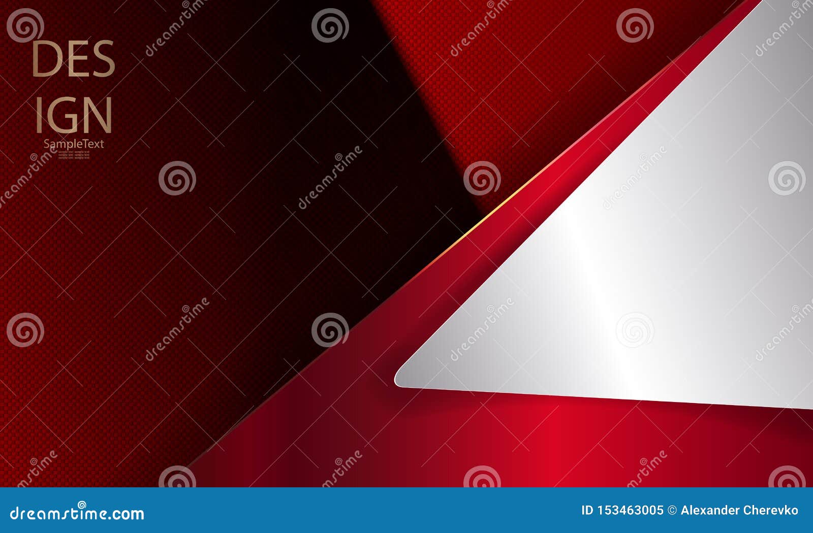 Abstract Red Embossed Background with White Corner, Frame Stock Vector ...