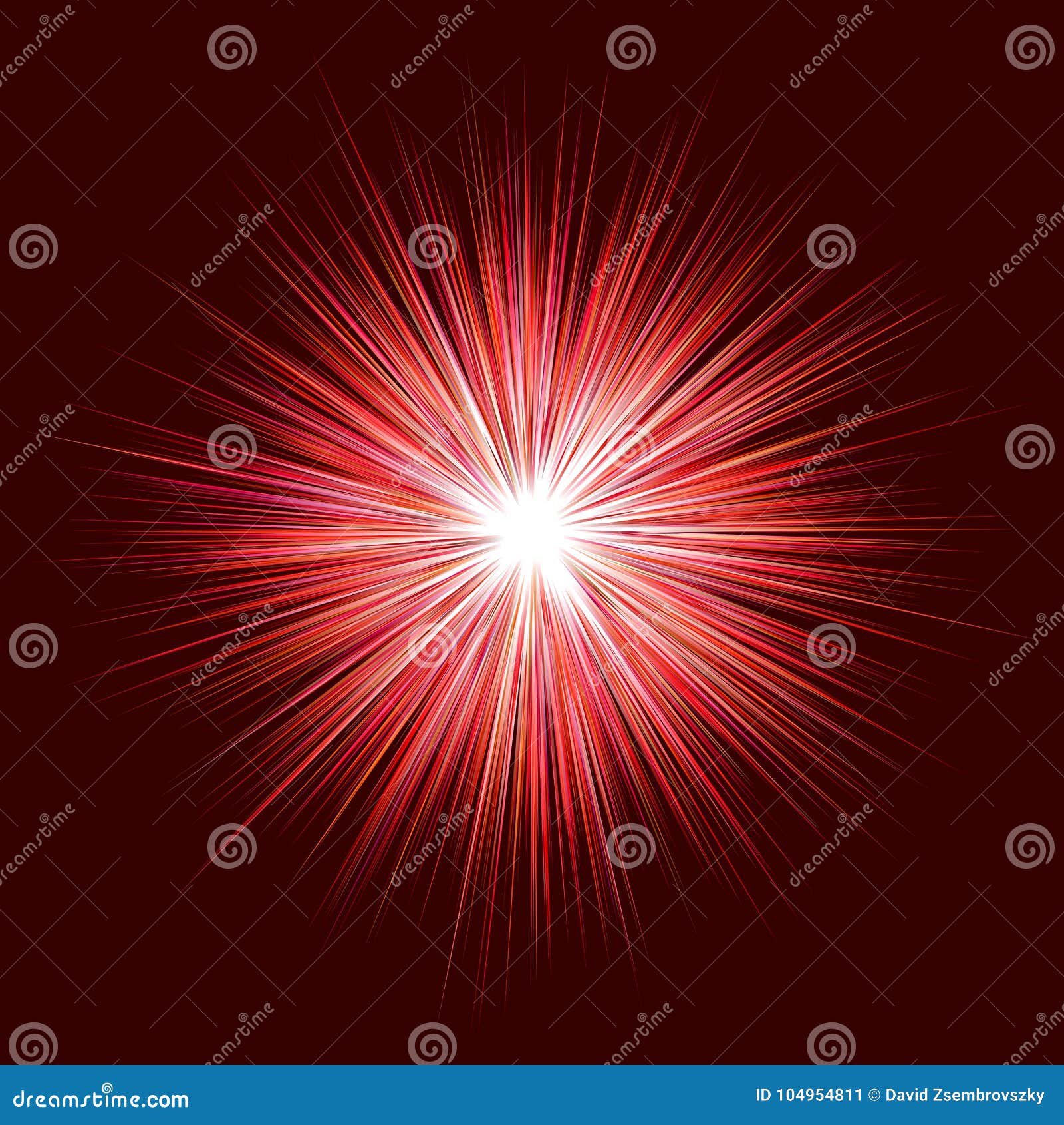 Abstract Red Explosion Design on Dark Background Stock Vector ...