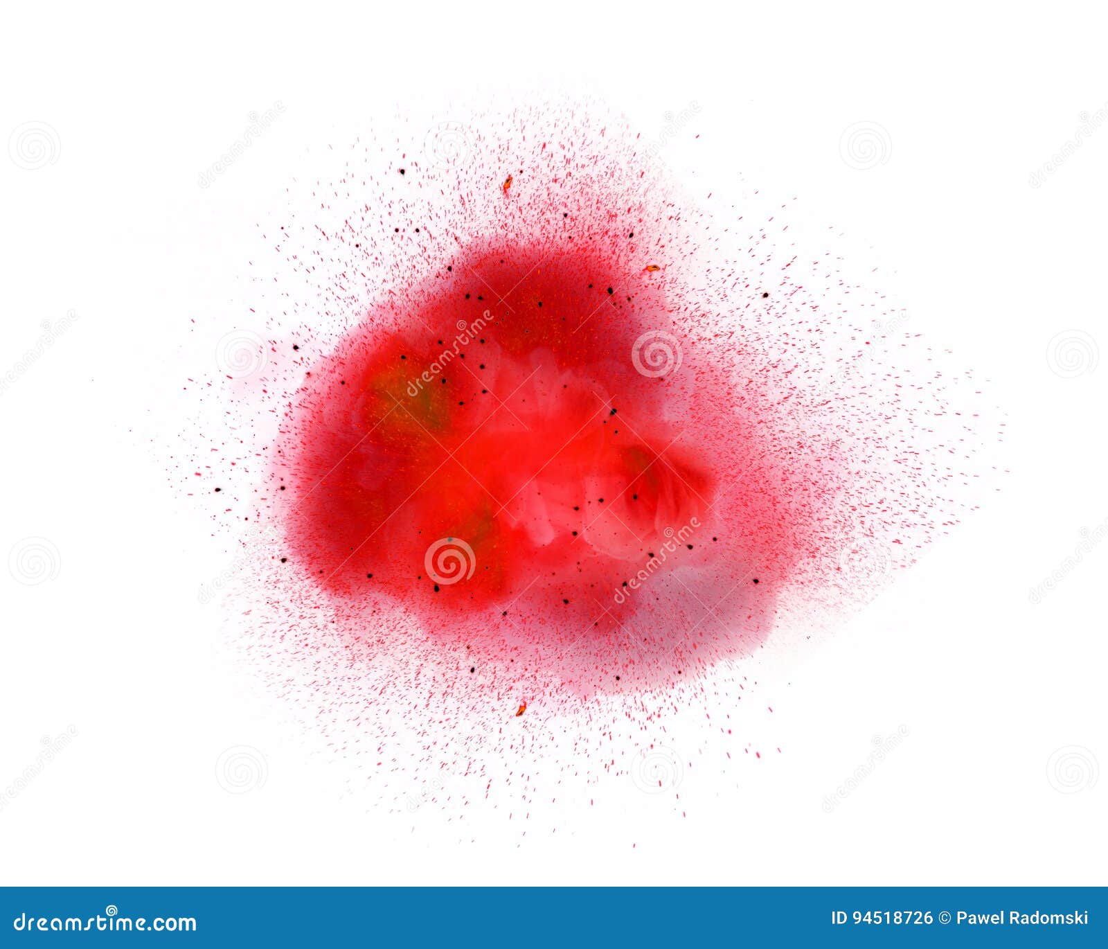 Abstract, Red Explosion of Fire Against White Background Stock Photo ...