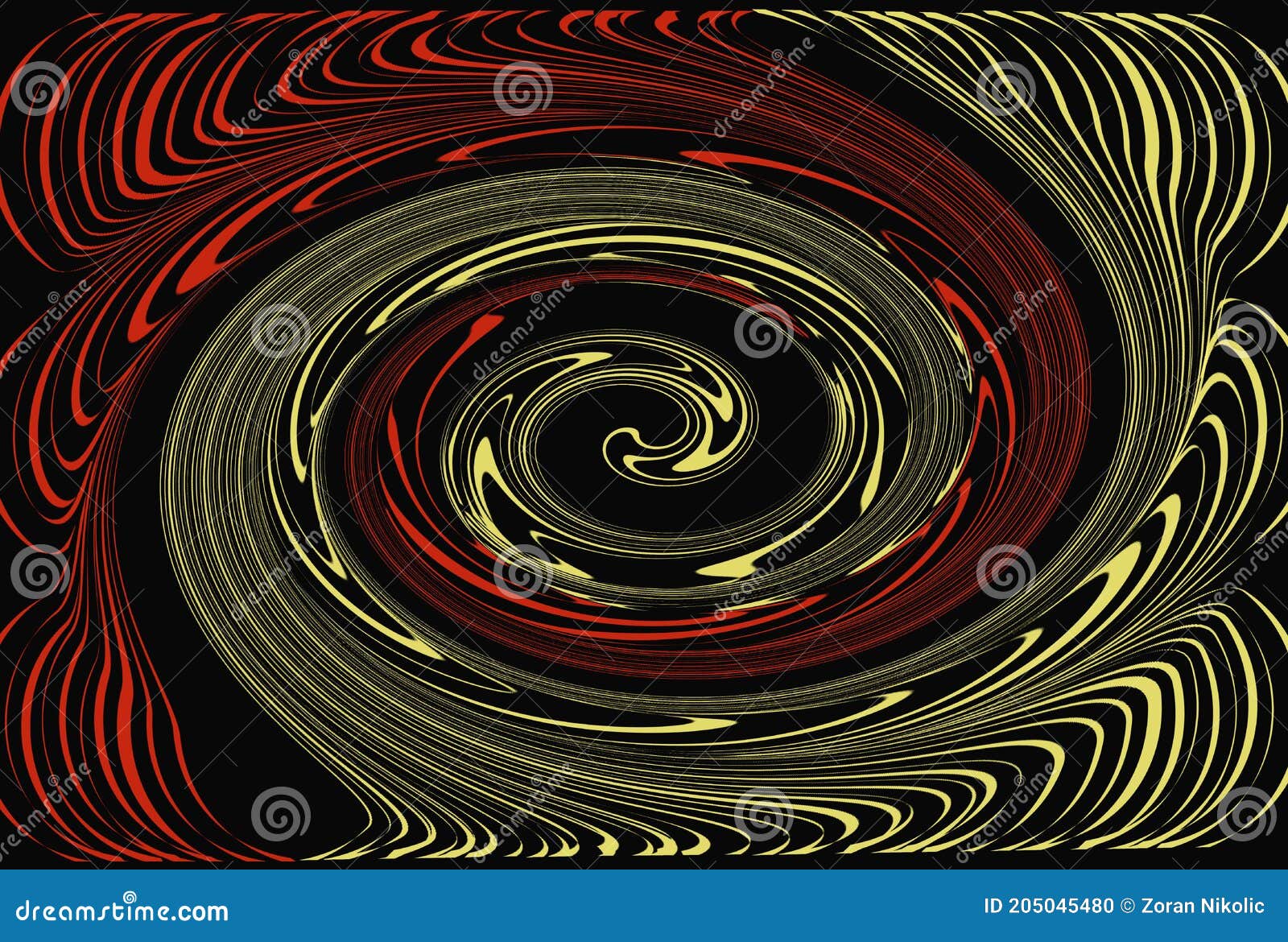 Abstract Red Eye on a Black Background Stock Illustration ...