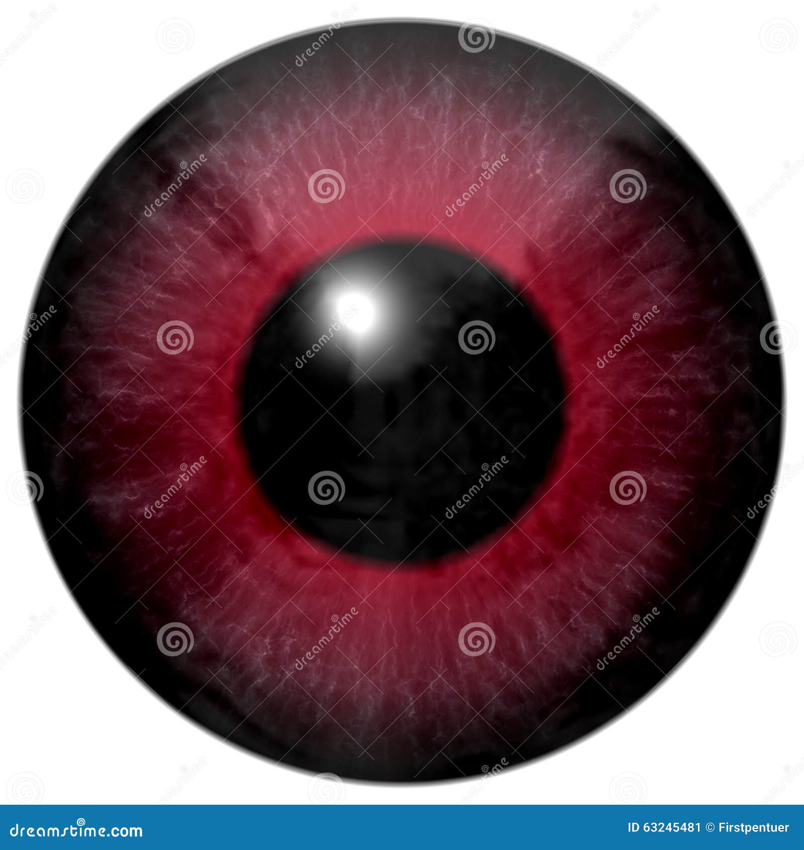 Abstract Red Eye Isolated on White Stock Illustration - Illustration of ...