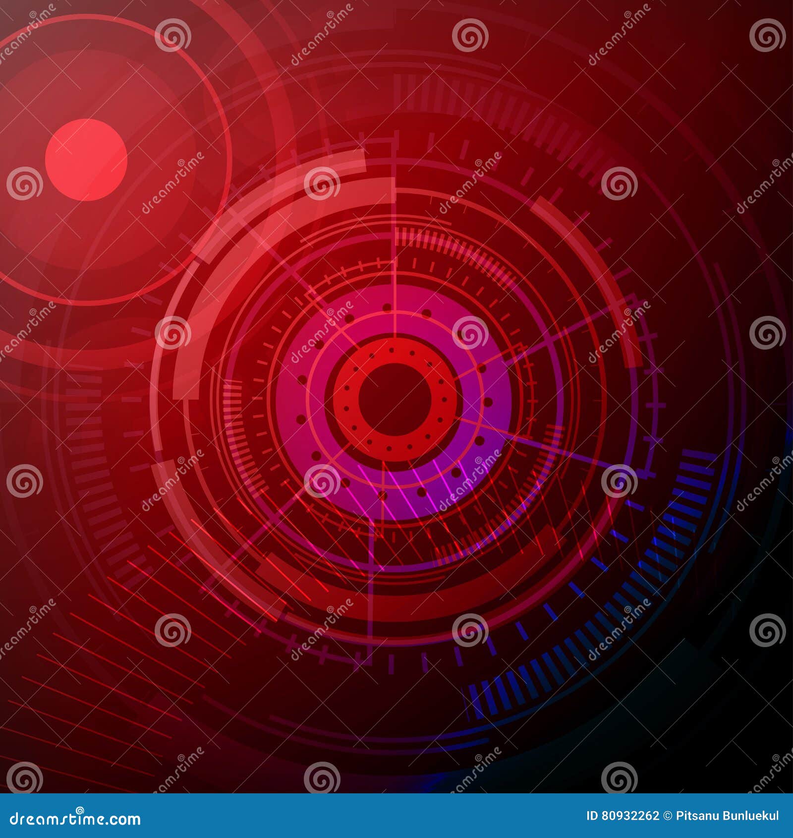 Abstract Red Eye Technology Vector Illustration Stock Vector ...