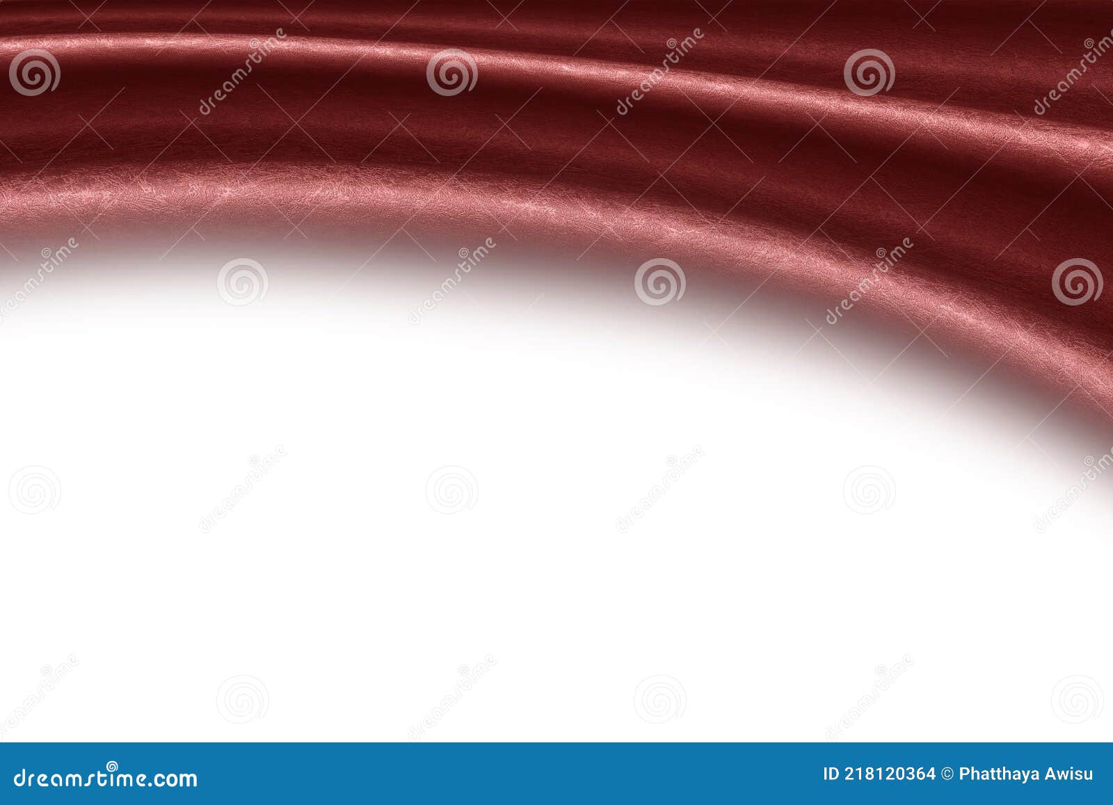 Abstract Red Fabric Border Isolated on White Background Stock Photo ...