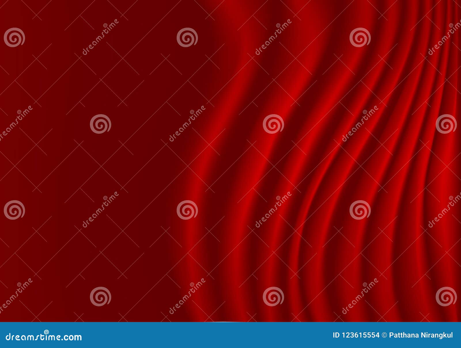 Abstract Red Fabric Wave Curve with Blank Space Luxury Background ...