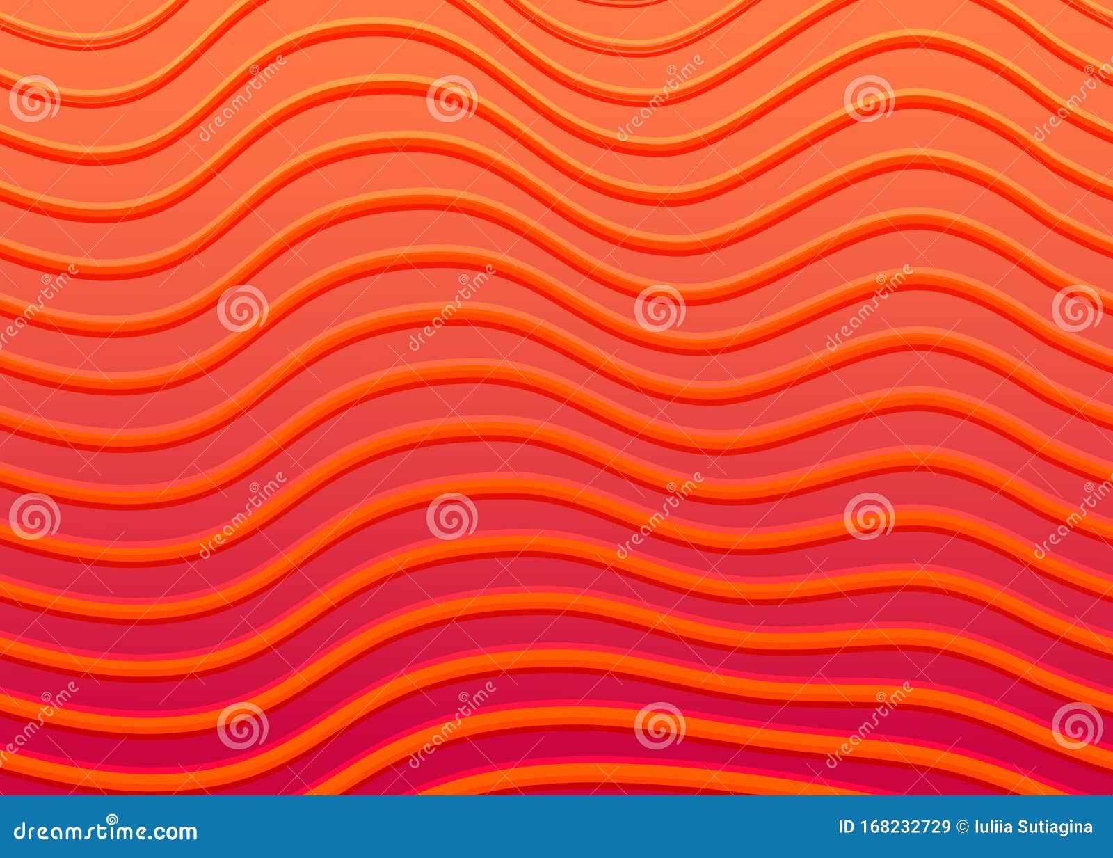 Abstract Red Fiery Lava Background. Wavy Line Gradient Pattern Stock ...