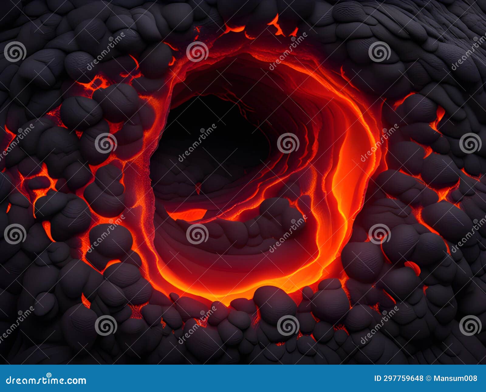 Abstract Red Fire Background. 3d Illustration Stock Illustration ...