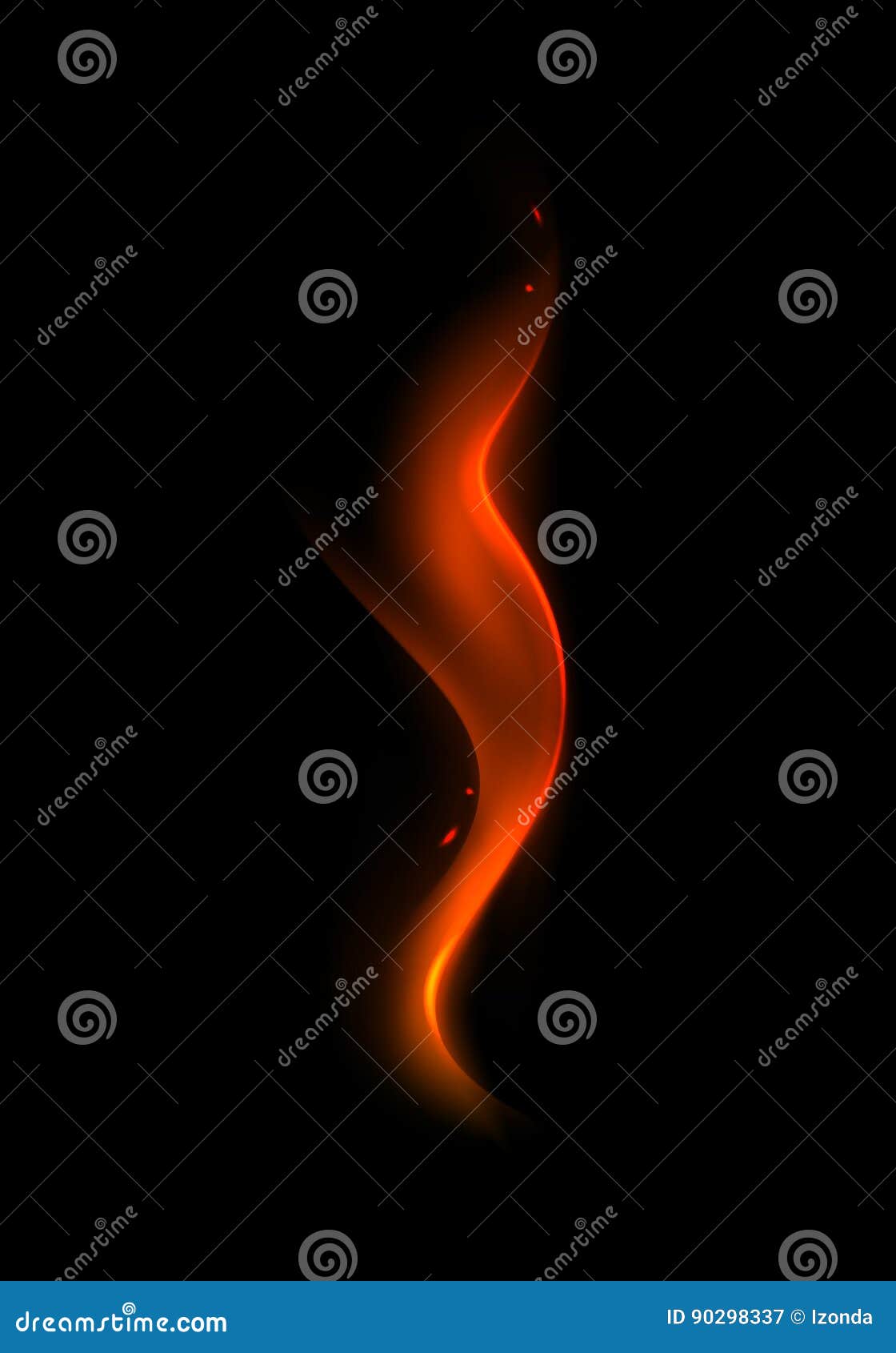 Abstract Red Fire Flame on Background Stock Vector - Illustration of ...