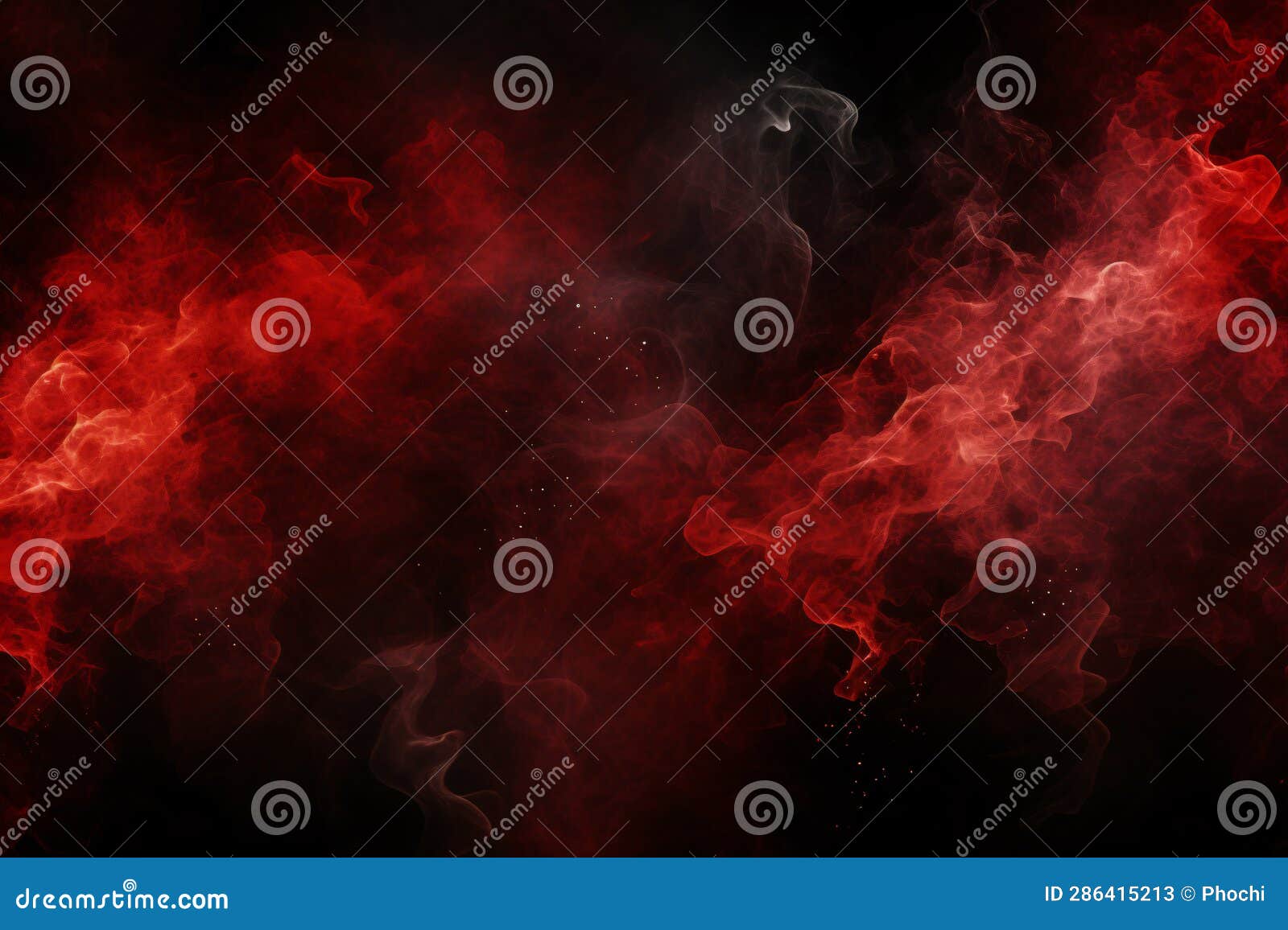Abstract Red Fire Smoke on Black Background Stock Illustration ...