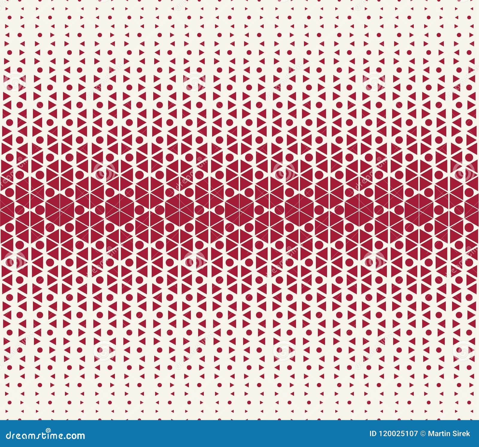 Abstract Red Geometric Hexagon Halftone Gradient Pattern Stock Vector ...