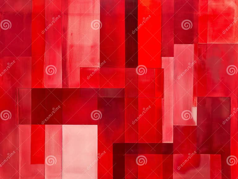 Abstract Red Geometric Pattern Stock Image - Image of contemporary ...