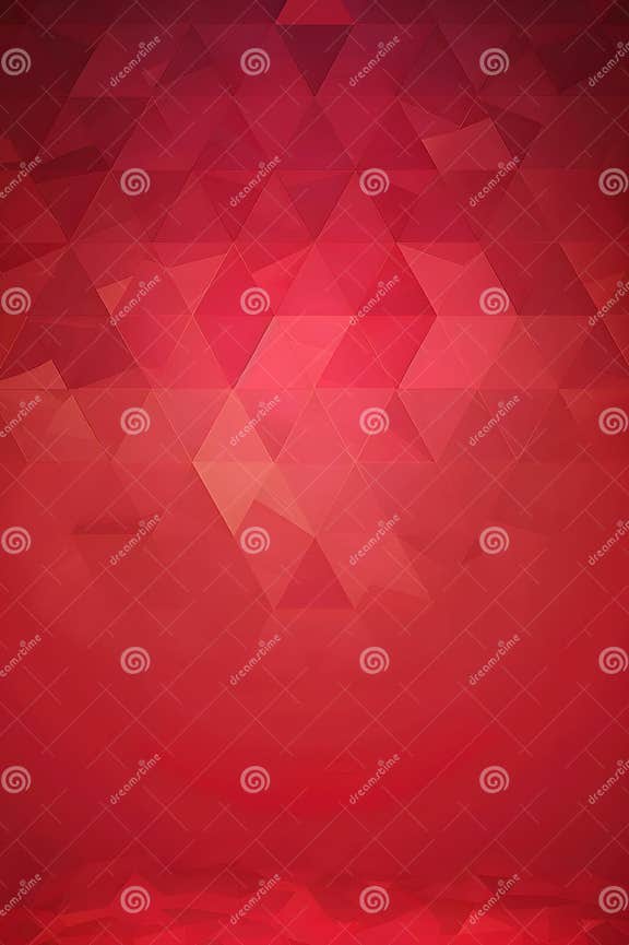 Abstract Red Geometric Triangle Background Stock Illustration ...