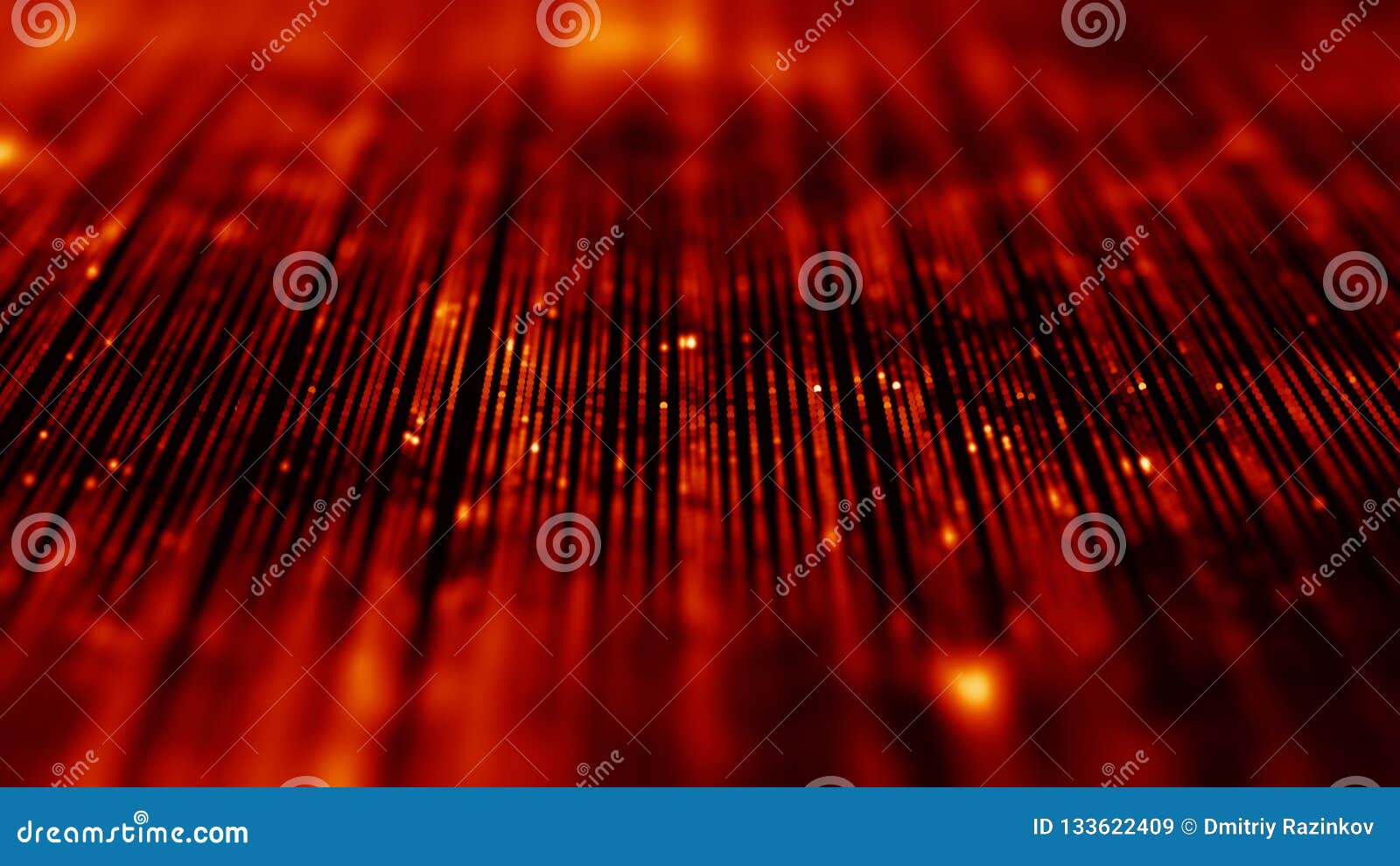 Abstract Red Geometrical Background . Connection Structure. Science ...