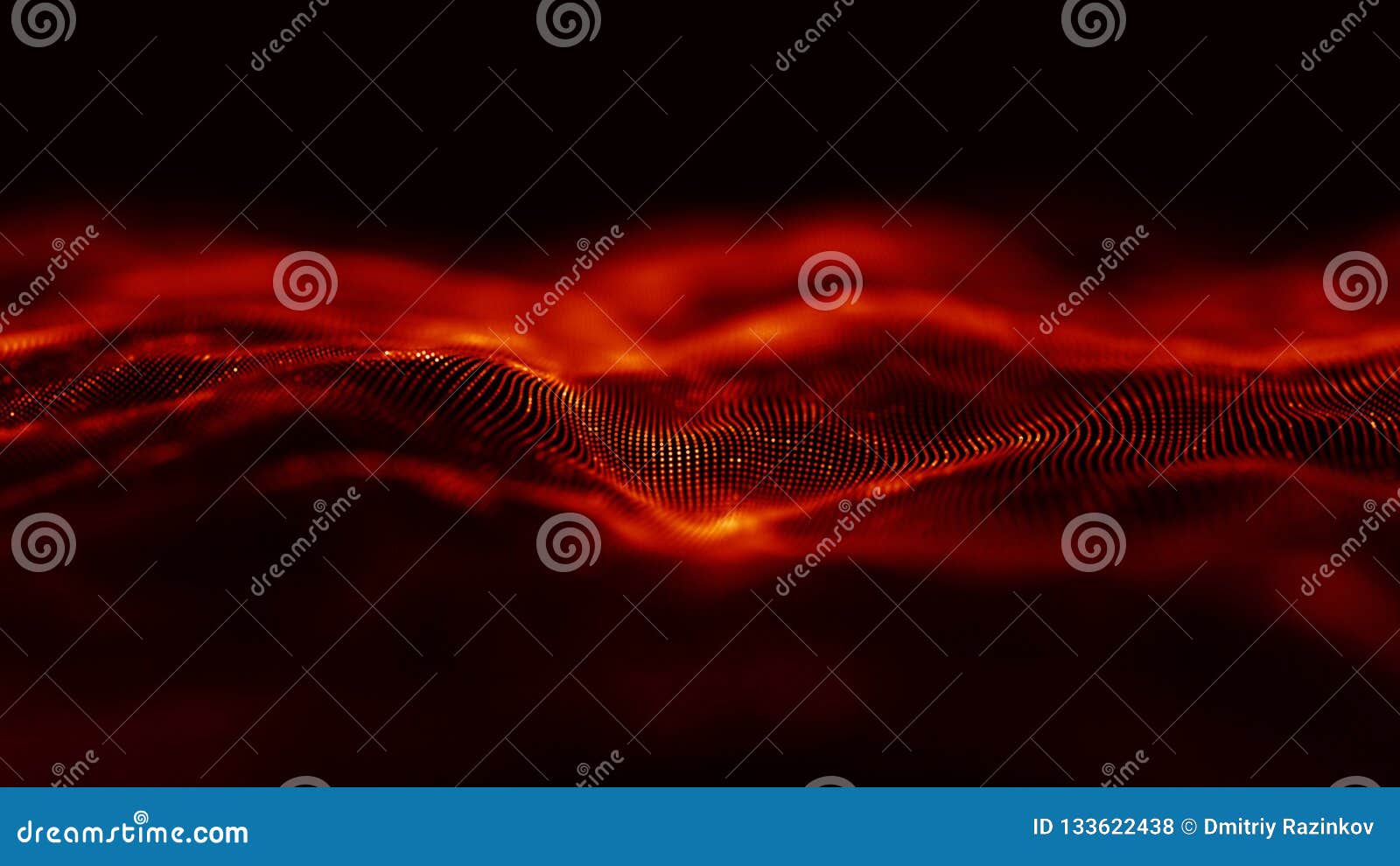 Abstract Red Geometrical Background . Connection Structure. Science ...