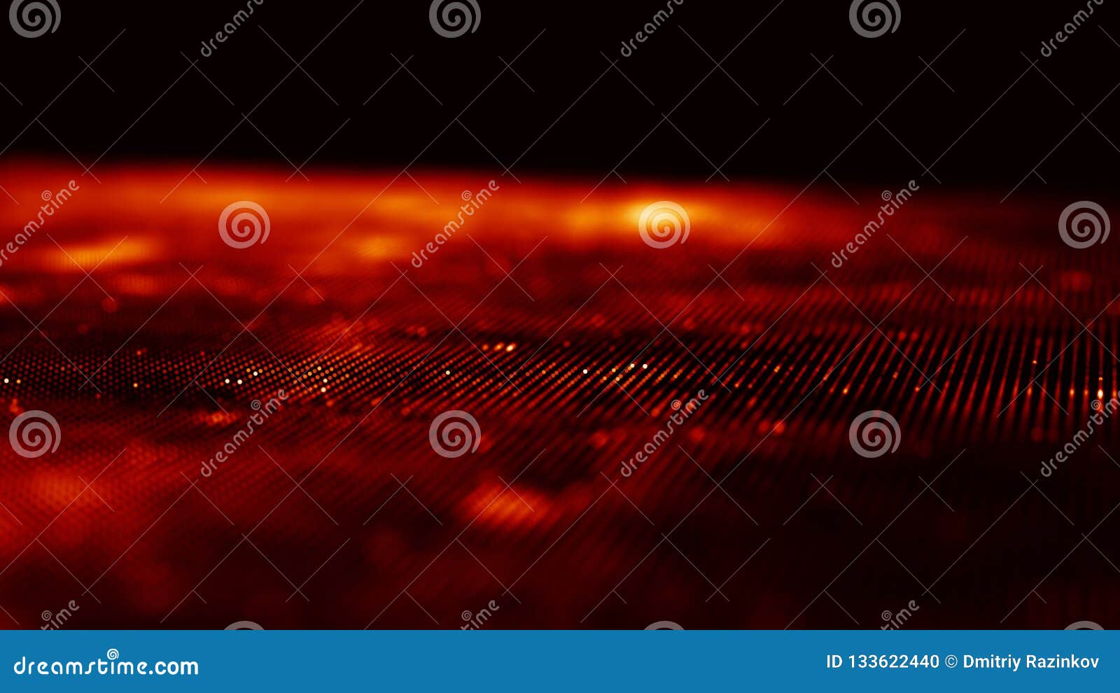 Abstract Red Geometrical Background . Connection Structure. Science ...