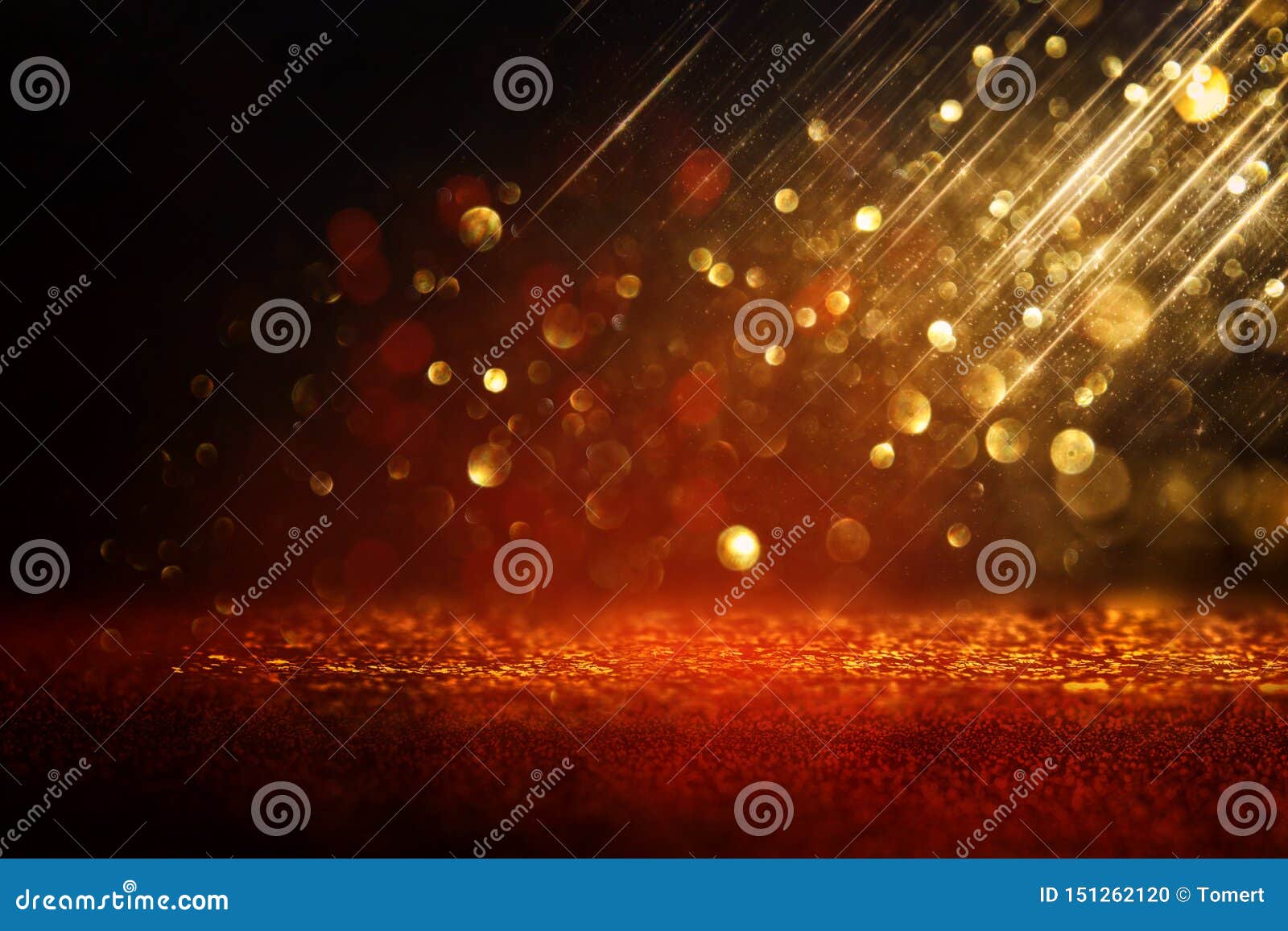 Abstract Red Glitter Lights Background. Defocused Stock Photo - Image ...