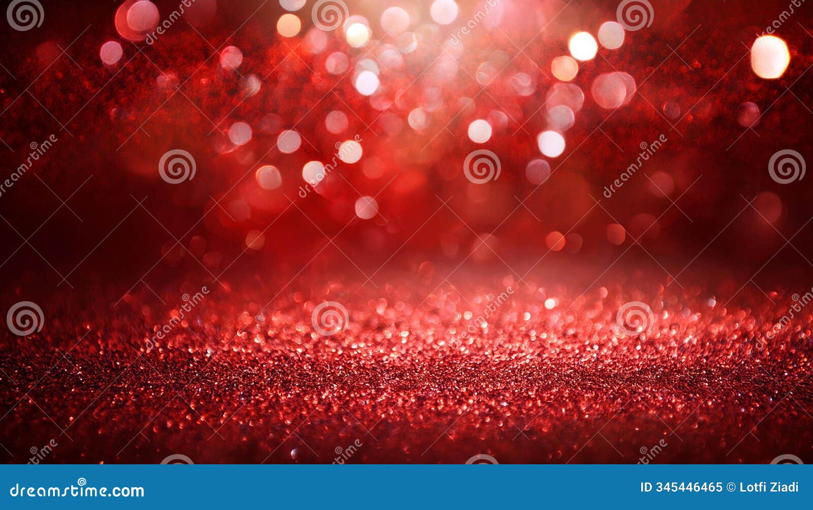Abstract Red Glitter Lights Background. Defocused Stock Illustration ...