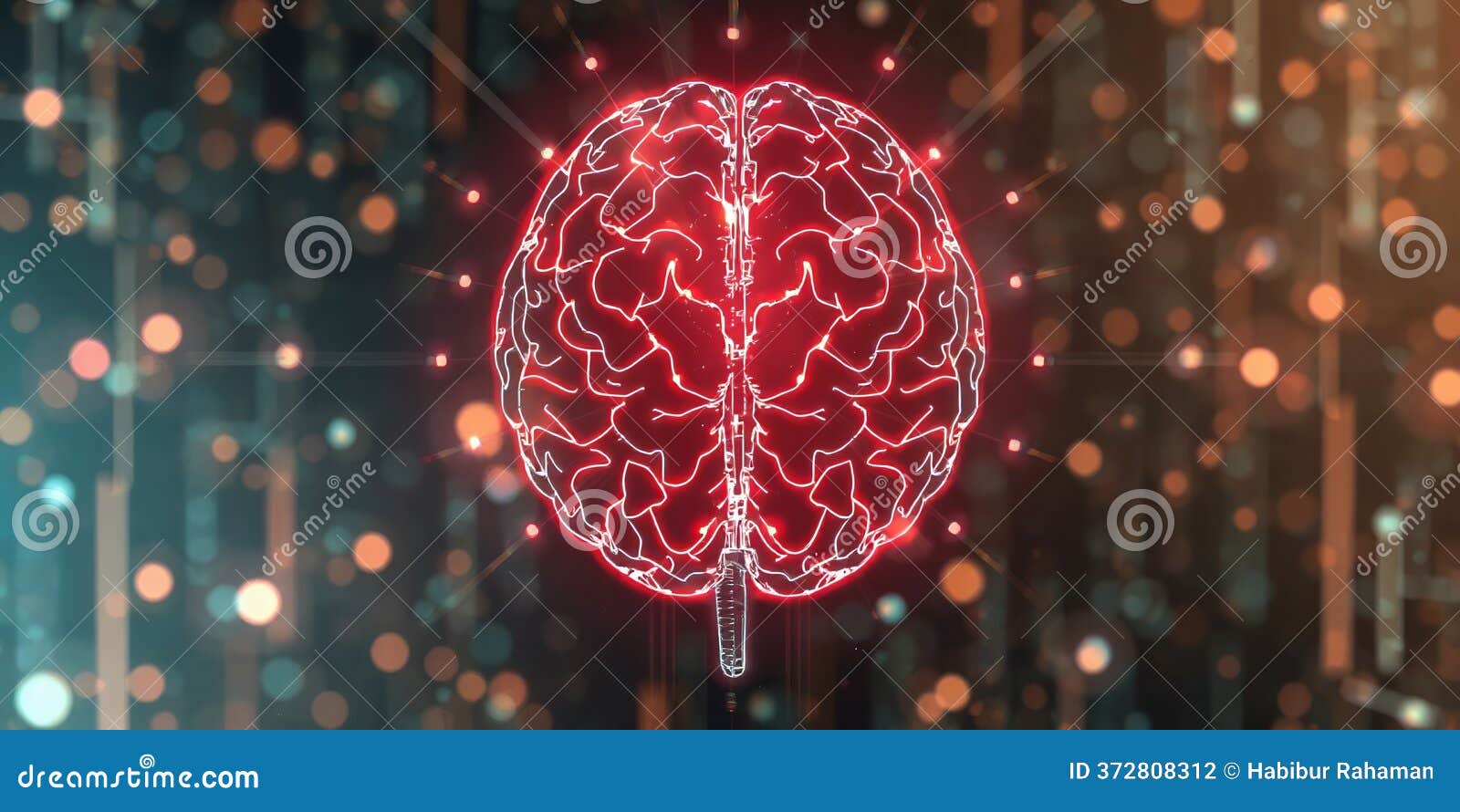 Technology Mind Circuit. Electronic Mind Futuristic Technology ...