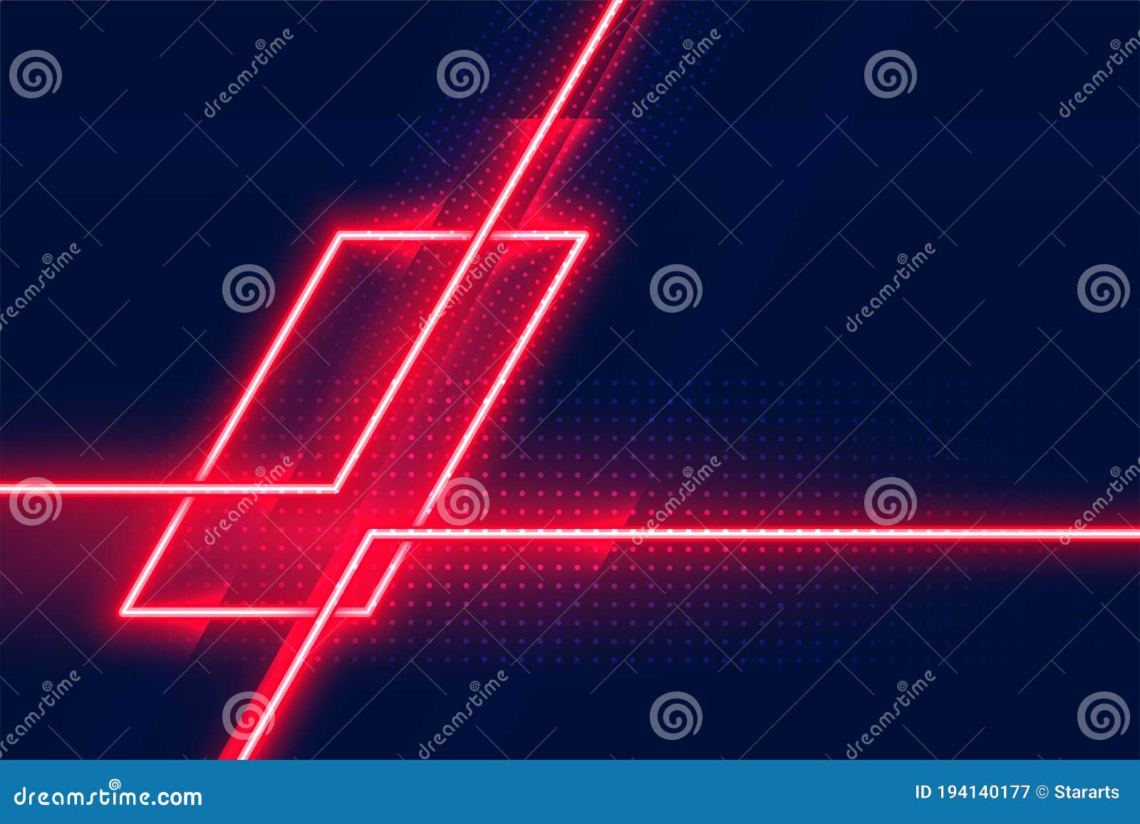 Abstract Red Glowing Lines Light Effect Background Design Stock Vector ...