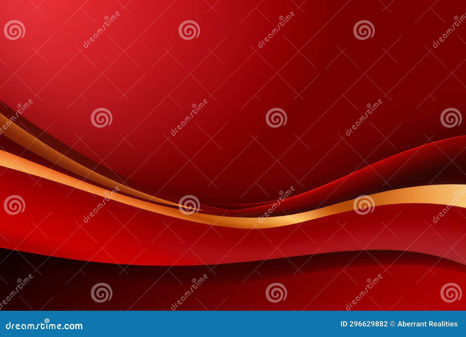 Abstract Red and Gold Background with Wavy Lines Stock Illustration ...