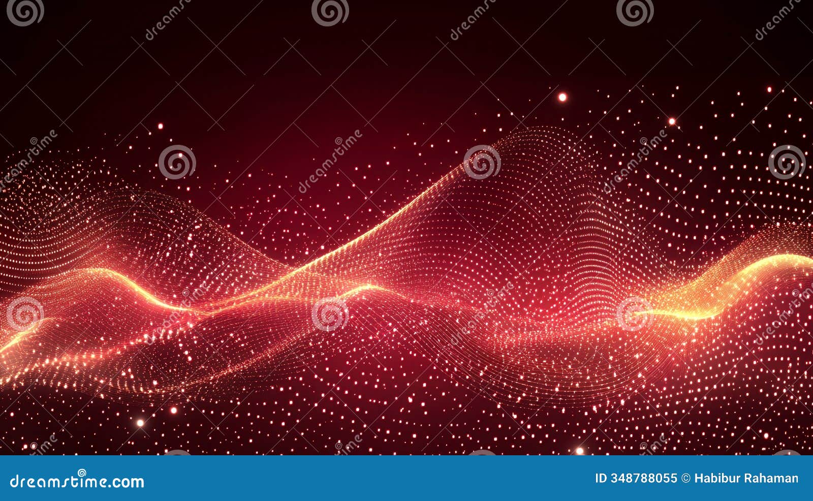 Abstract Red and Gold Wave Background Stock Illustration - Illustration ...