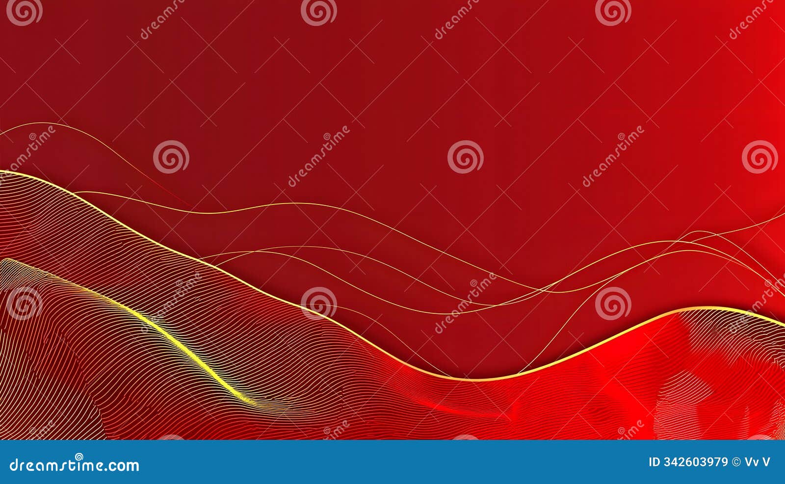 Abstract Red and Gold Wave Design Background Stock Illustration ...