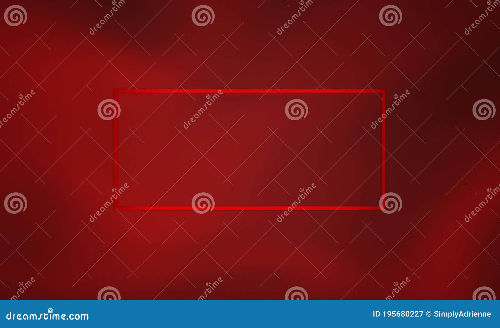 Abstract Red Gradient Background with Blank Text Box and Copy Space ...
