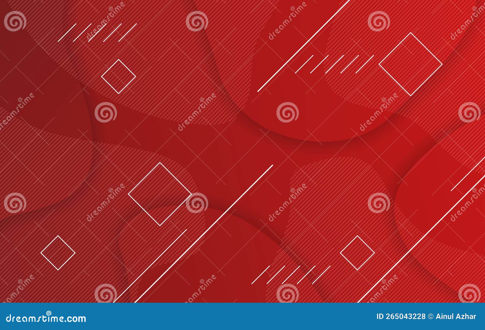 Abstract Red Gradient with Modern Geometric Wavy Shape Background ...