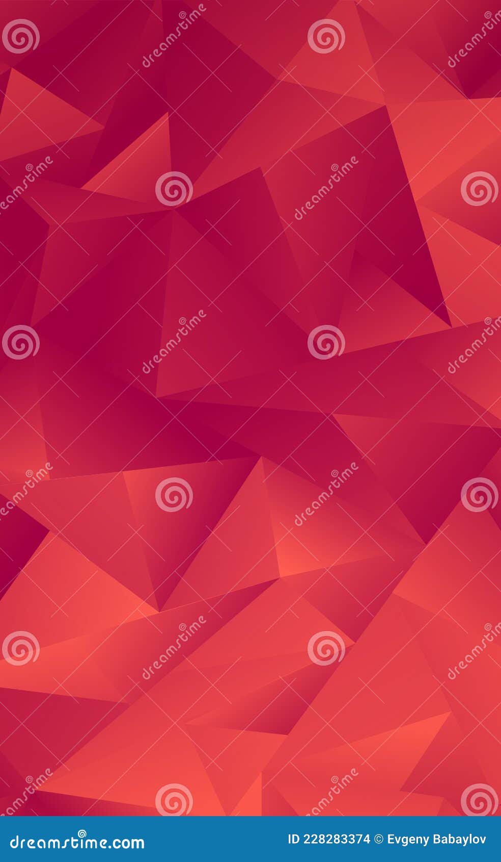Abstract Red Gradient Triangles of Different Sizes - Vector Stock Vector - Illustration of ...