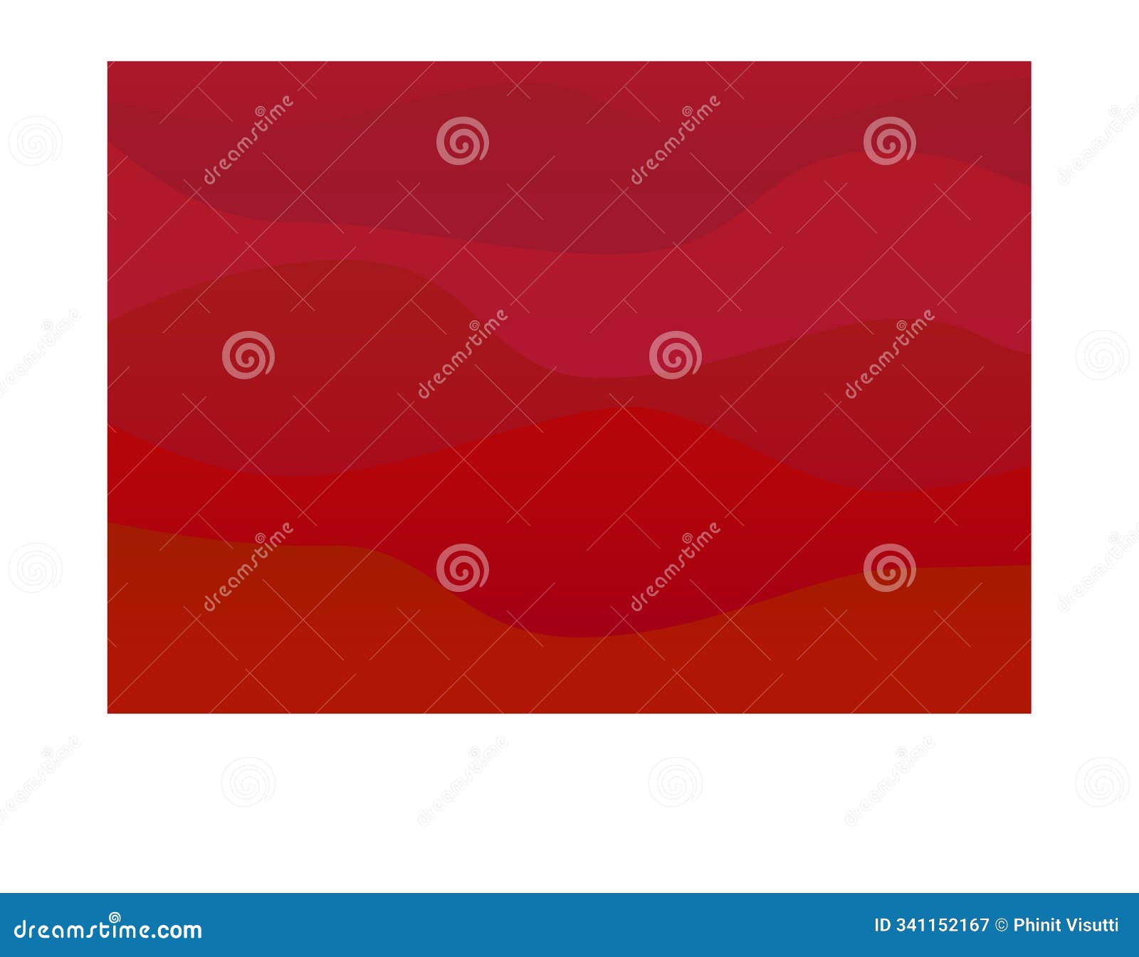 Abstract Red Gradient Wave Background. Flowing Shapes Elements. Perfect ...