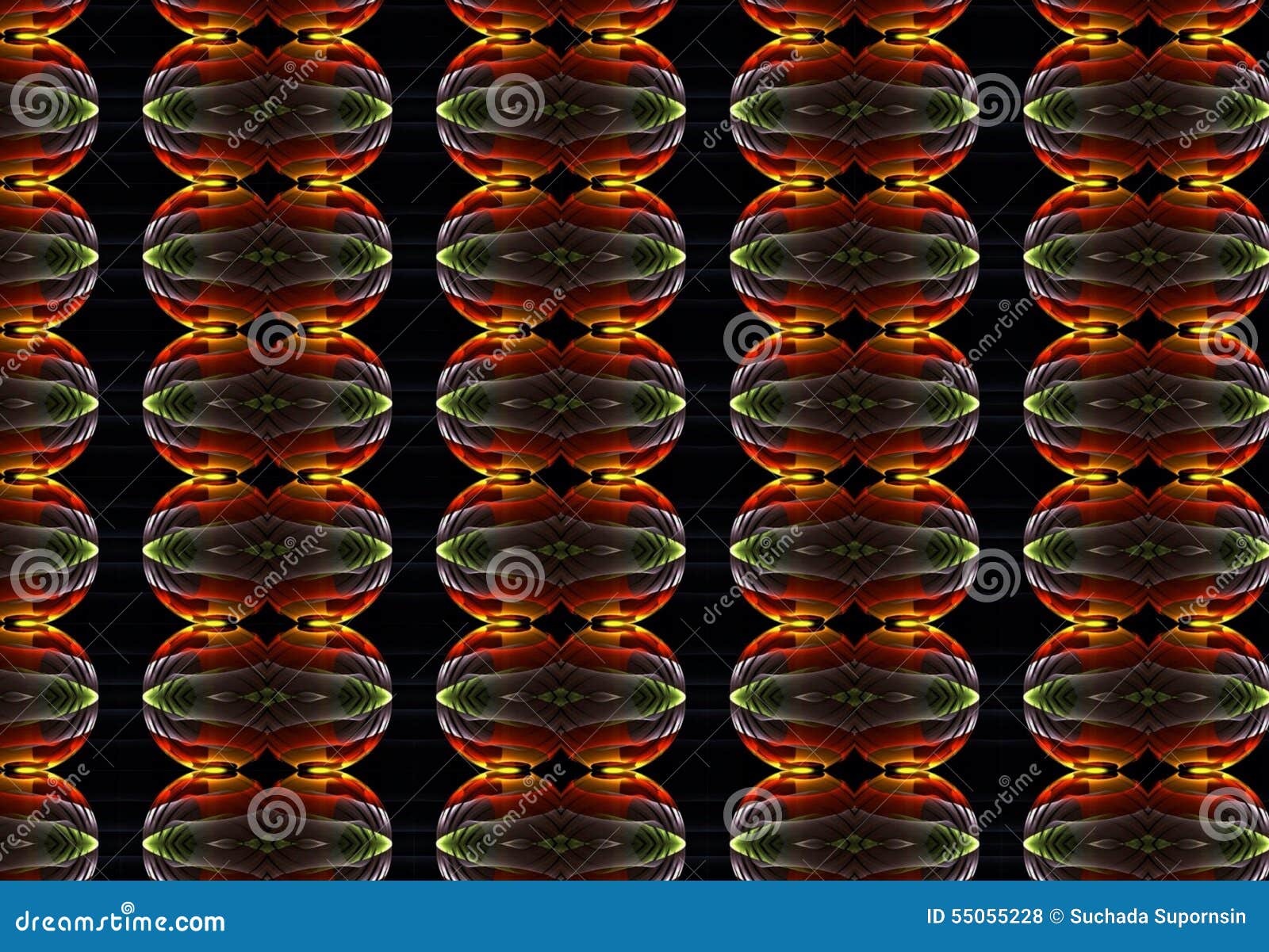 Abstract Red Green Black Circle Pattern Wallpaper. Stock Photo - Image ...